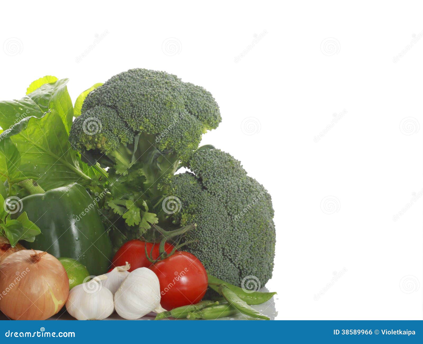 Vegetables on White Background Stock Photo - Image of composition ...