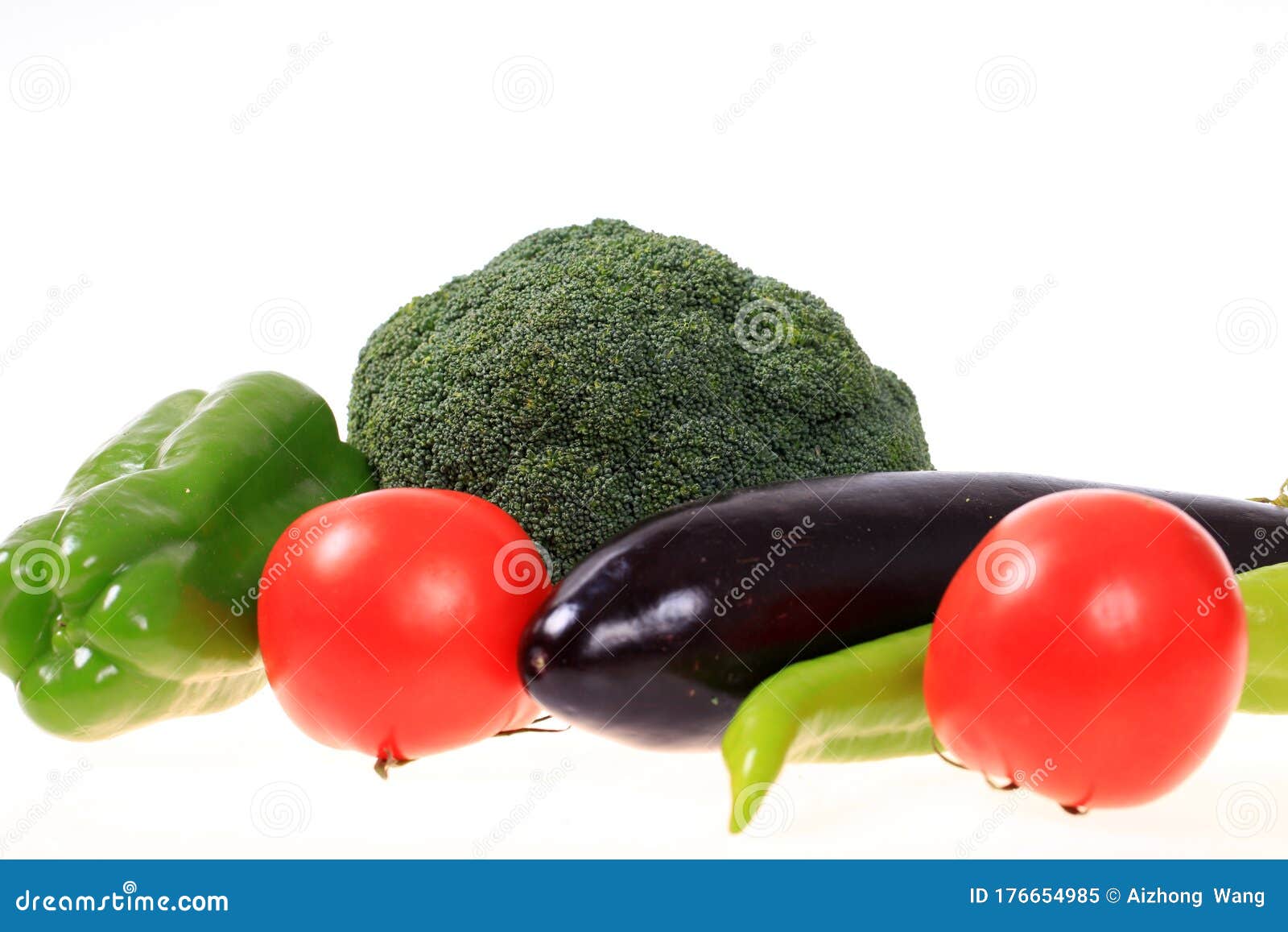 Vegetables on White Background Stock Image - Image of ingredient ...
