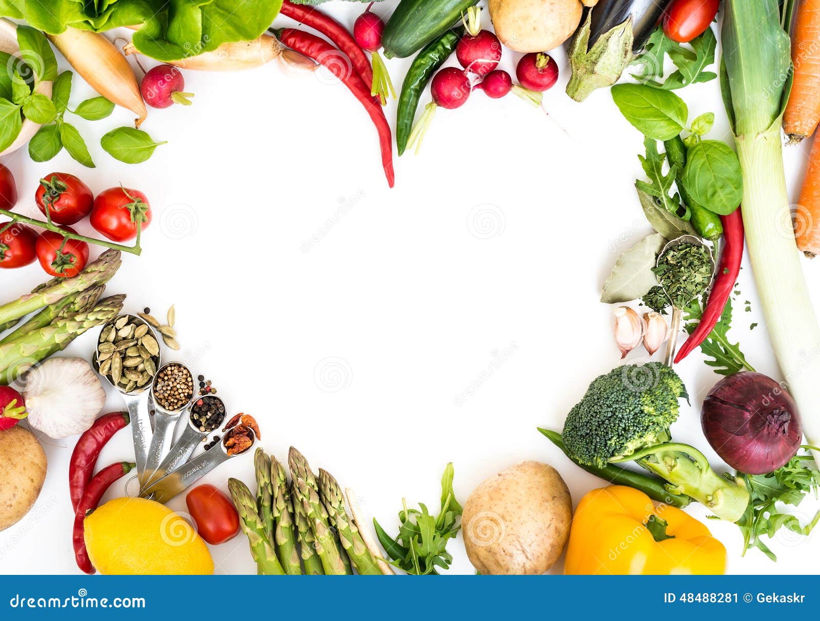 Vegetables on a white stock image. Image of fresh, asparagus - 48488281