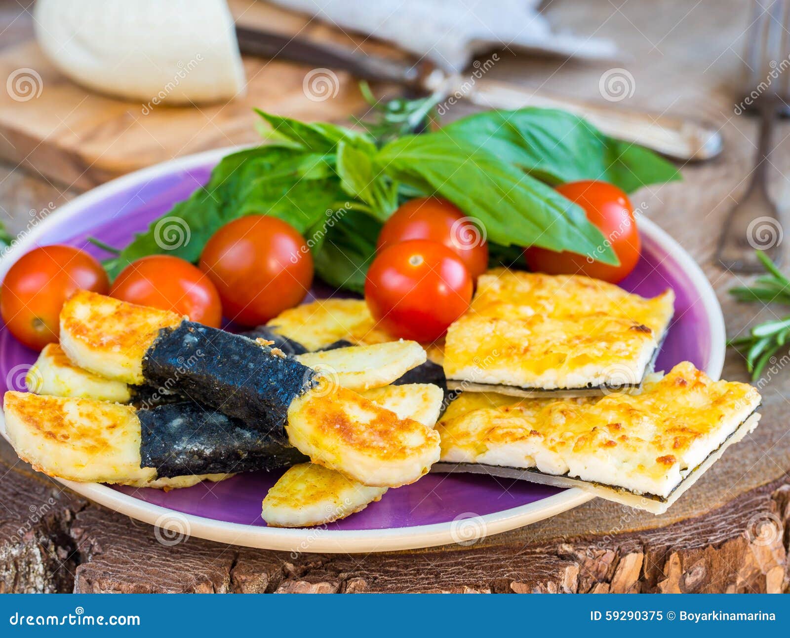 Vegetarian Cheese Appetizer on Wooden Background Stock Image - Image of ...