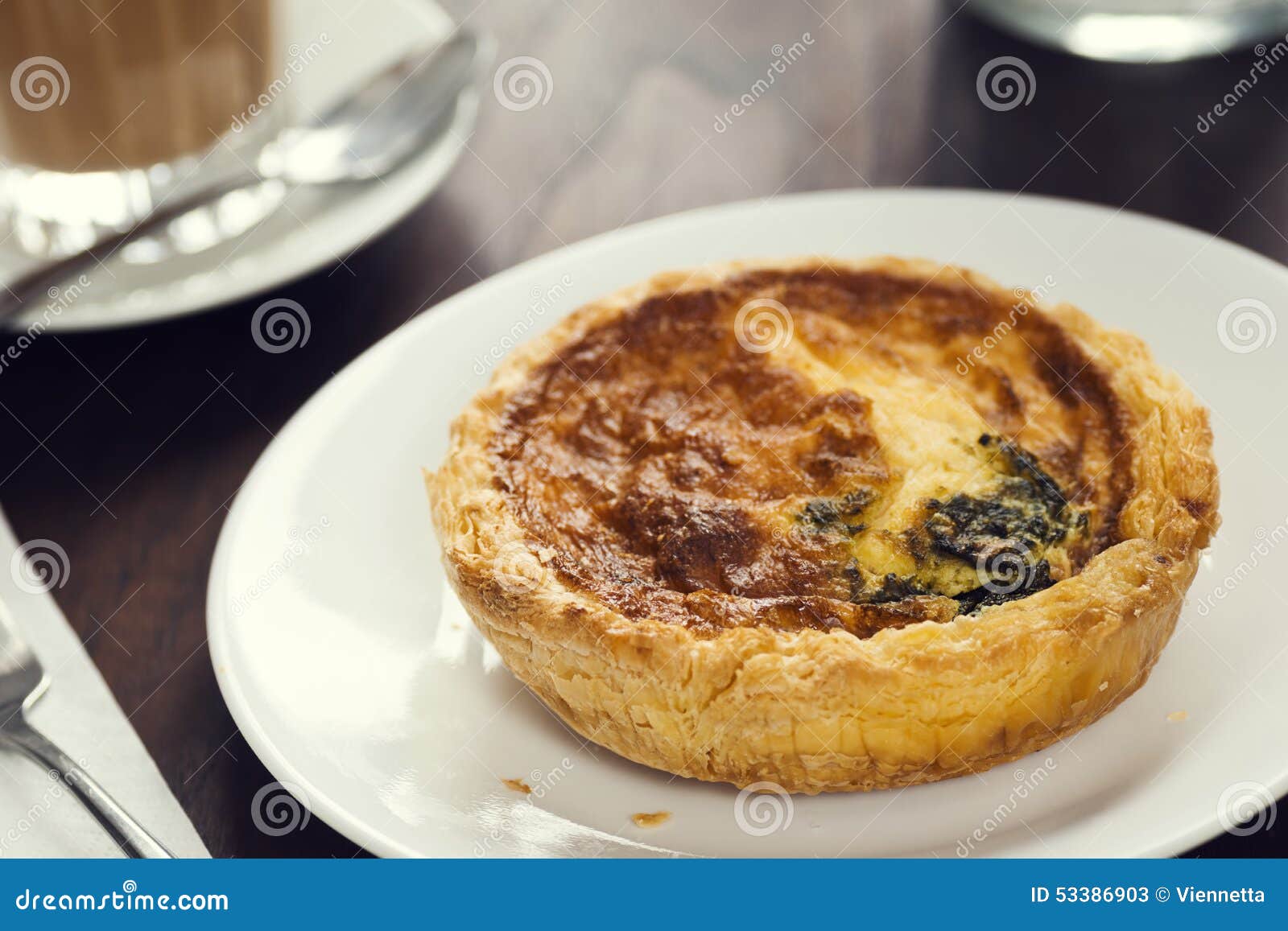 Cheese Spinach Quiche Cafe Stock Photos - Free & Royalty-Free Stock ...