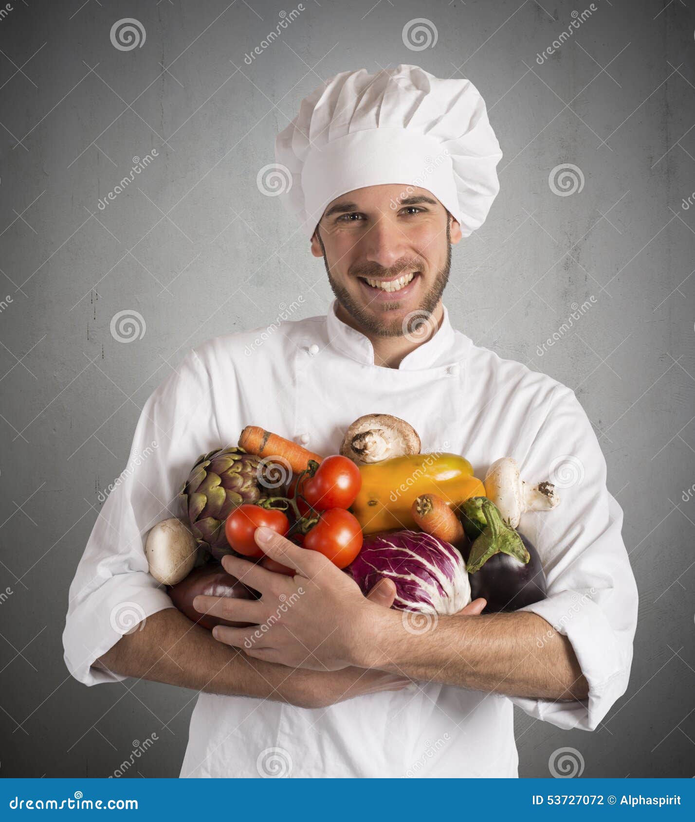 Vegetarian chef stock photo. Image of create, kitchen - 53727072