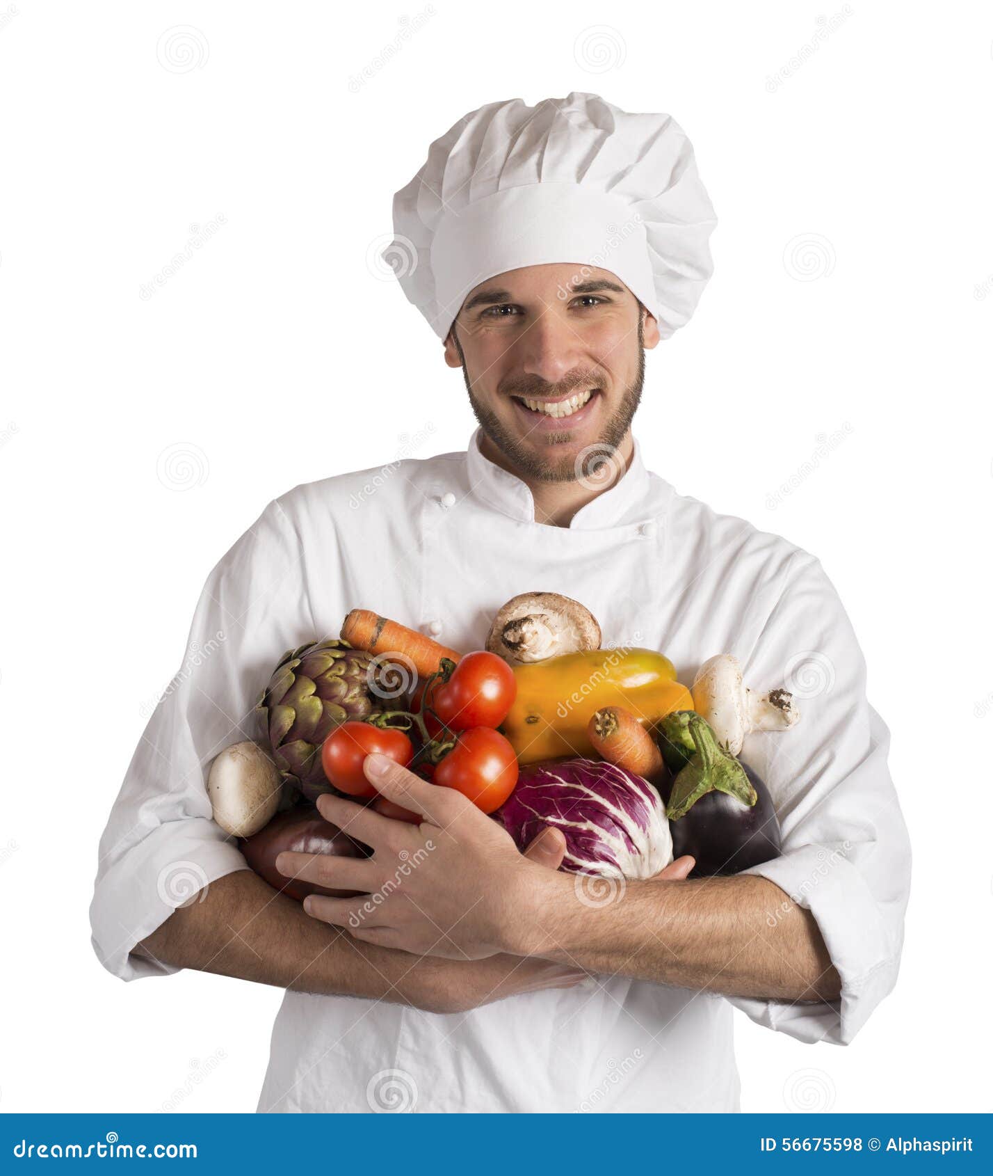 Vegetarian chef stock photo. Image of mixing, cooking - 56675598