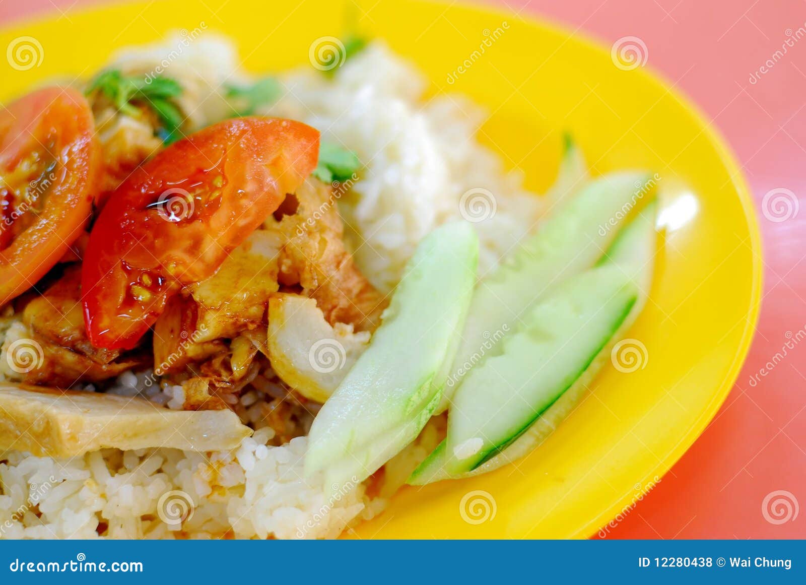 Vegetarian chicken rice stock photo. Image of vegan, cuisine - 12280438