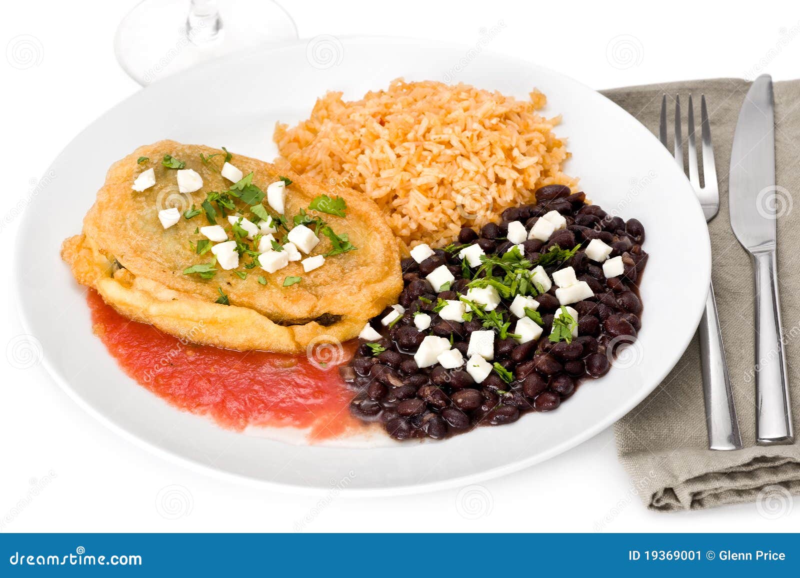 Vegetarian Chile Relleno stock image. Image of dinner - 19369001