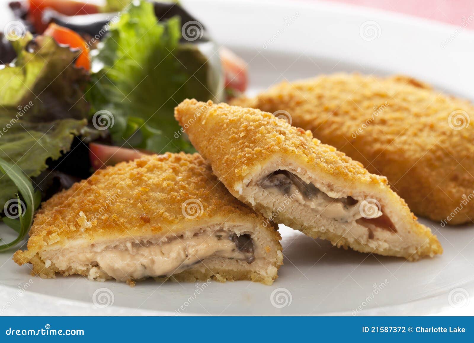 Vegetarian Cordon Blue stock photo. Image of sauce, potatoes - 21587372