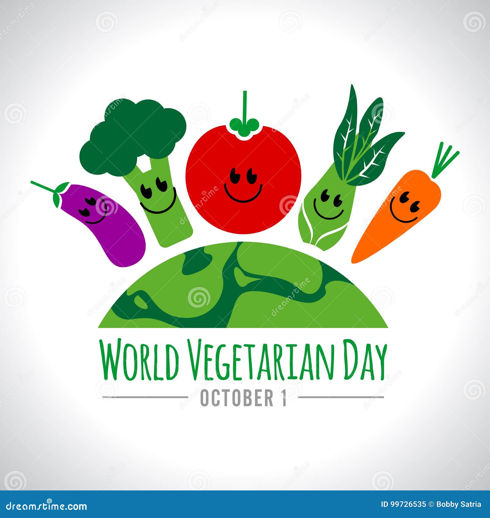 Vegetarian Day stock vector. Illustration of vegetarian - 99726535