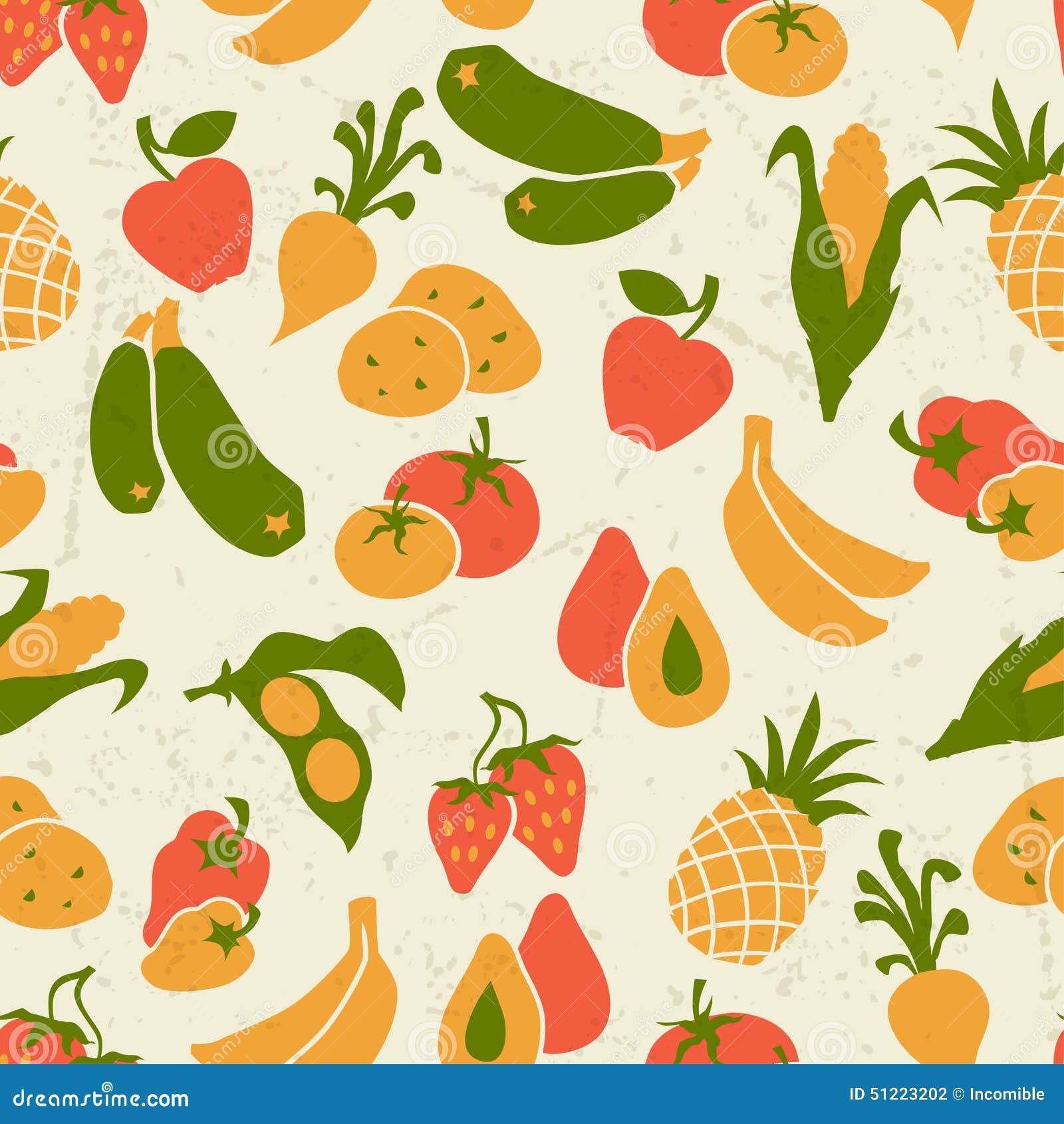 Vegetarian Food. Background Design with Stylized Stock Vector ...