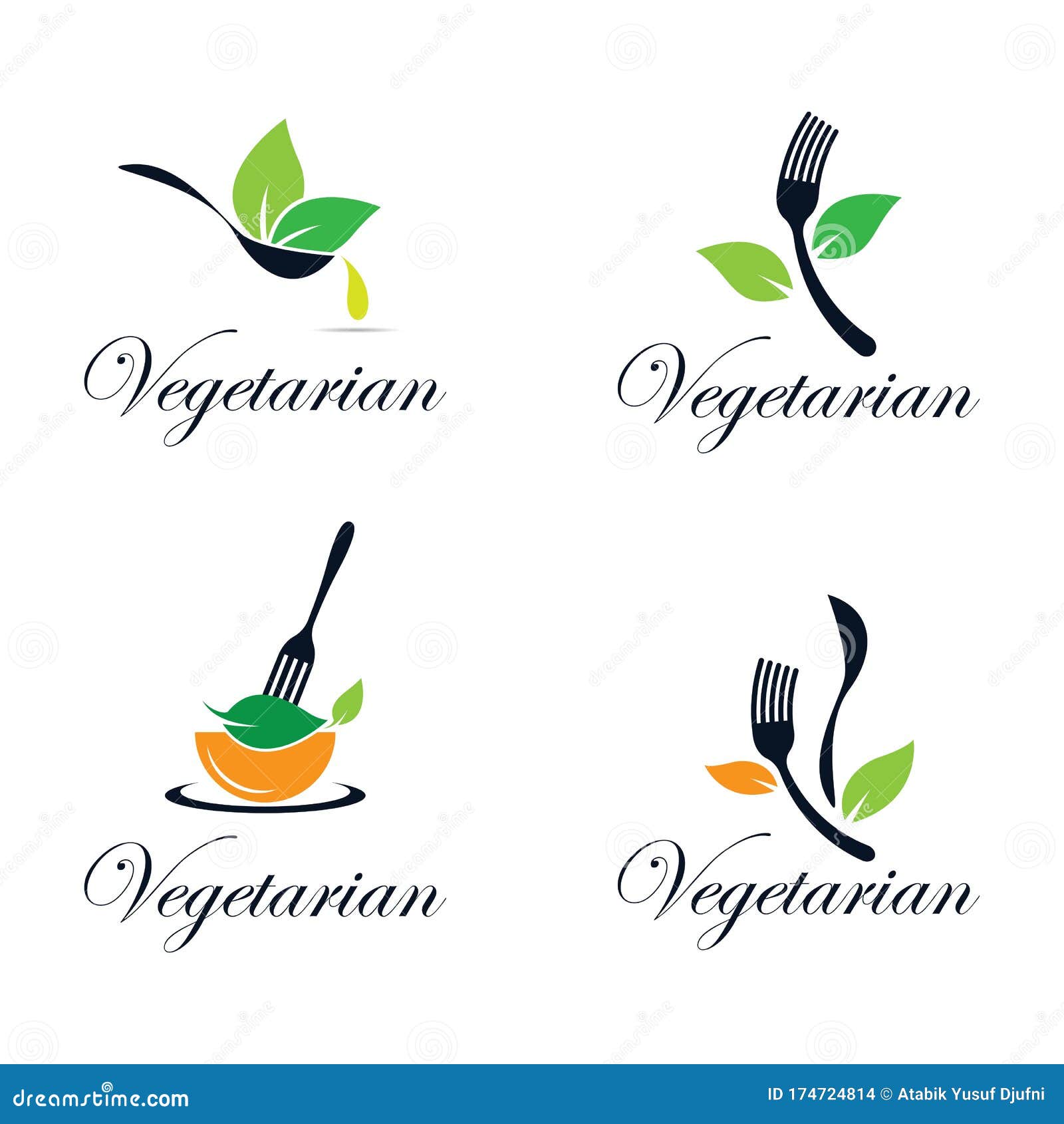 Vegetarian Food Vector Icon Stock Vector - Illustration of fork ...