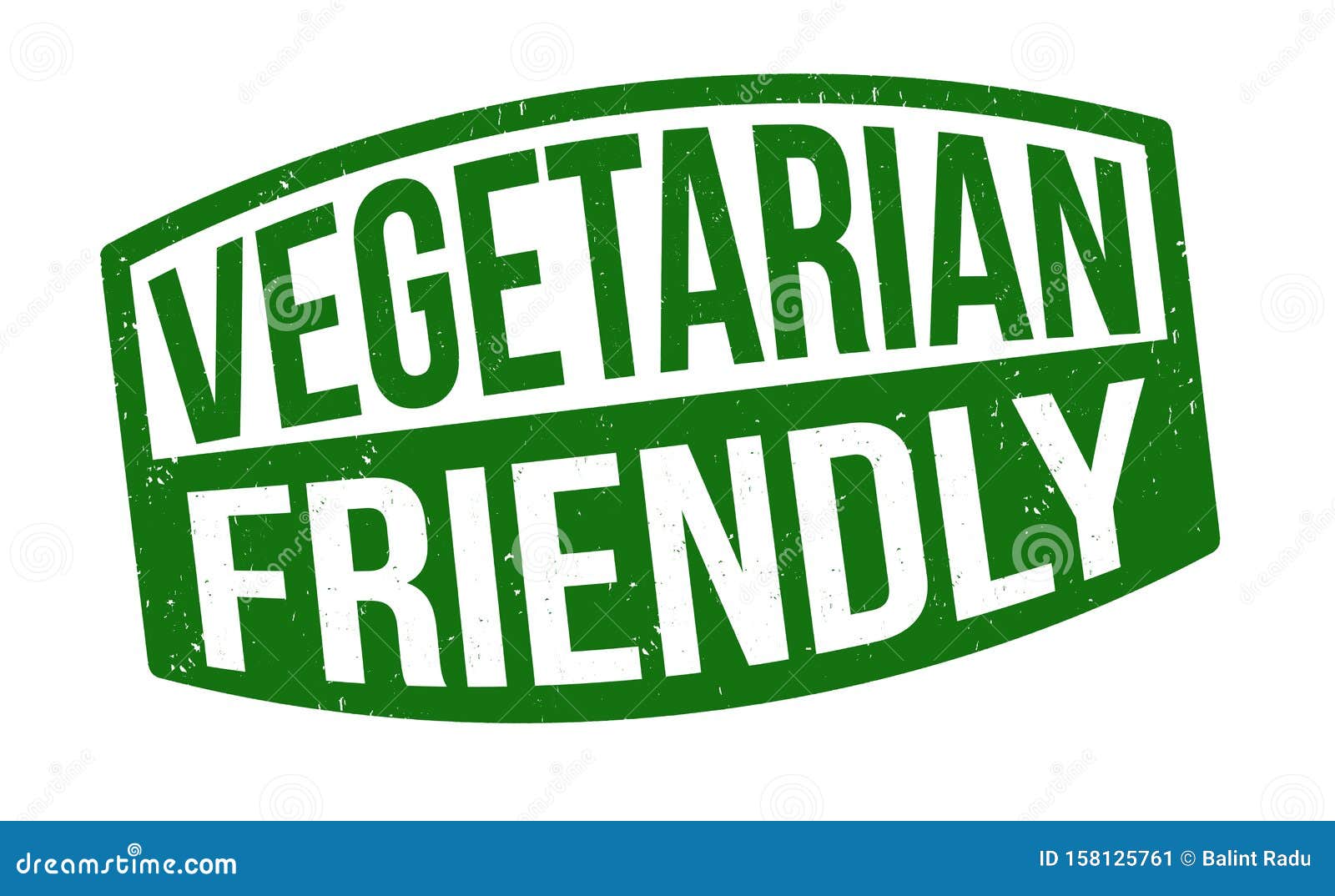 Vegetarian Friendly Sign or Stamp Stock Vector - Illustration of meal ...