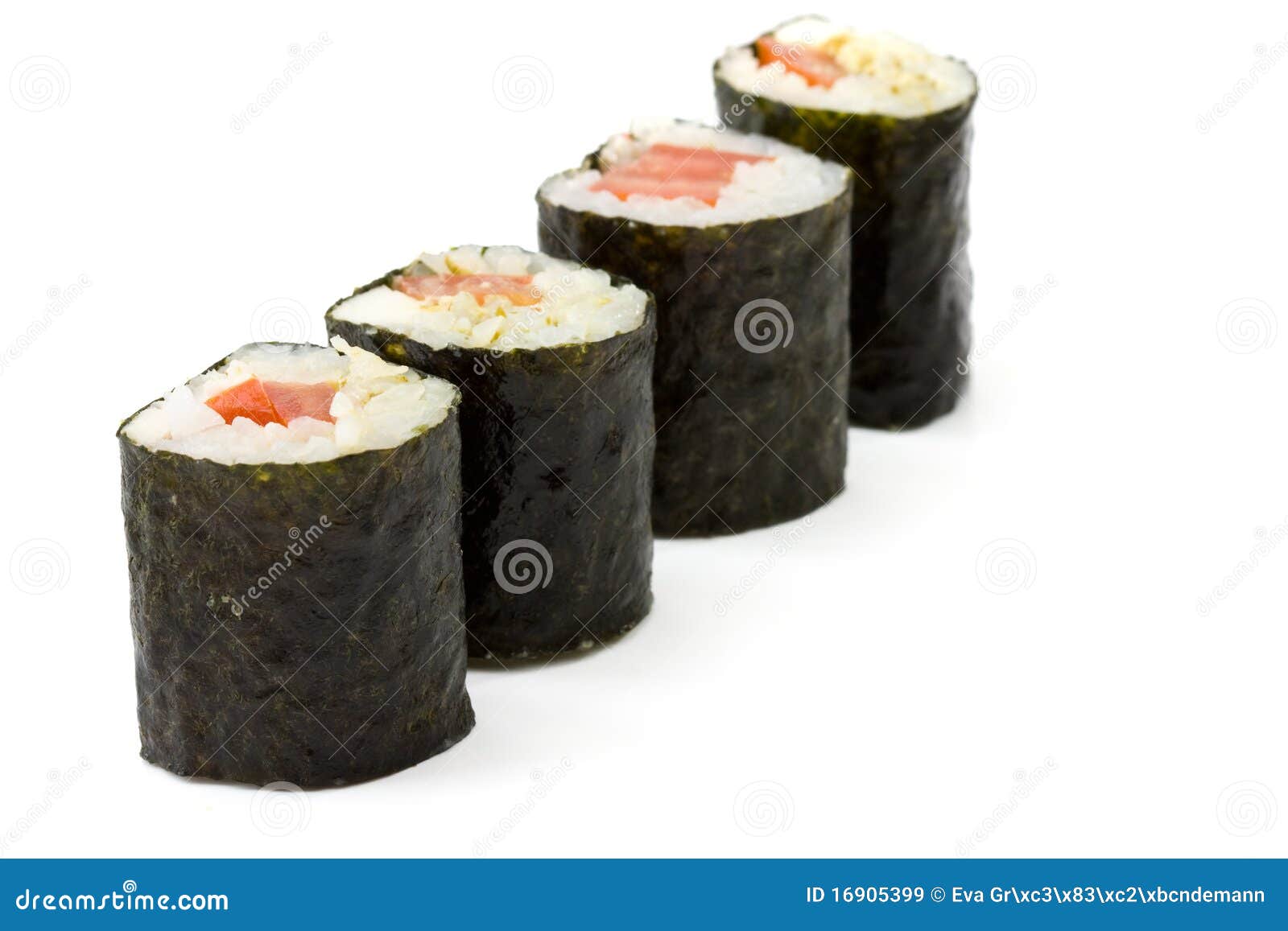 Vegetarian Makizushi stock image. Image of japan, isolated - 16905399