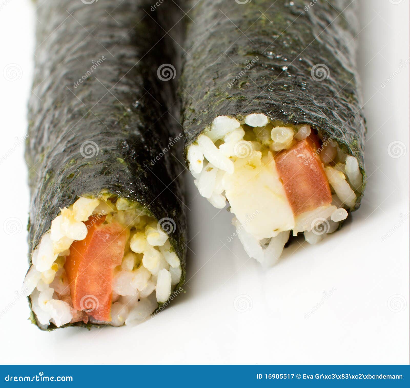 Vegetarian Makizushi stock image. Image of rolling, tomatoes - 16905517