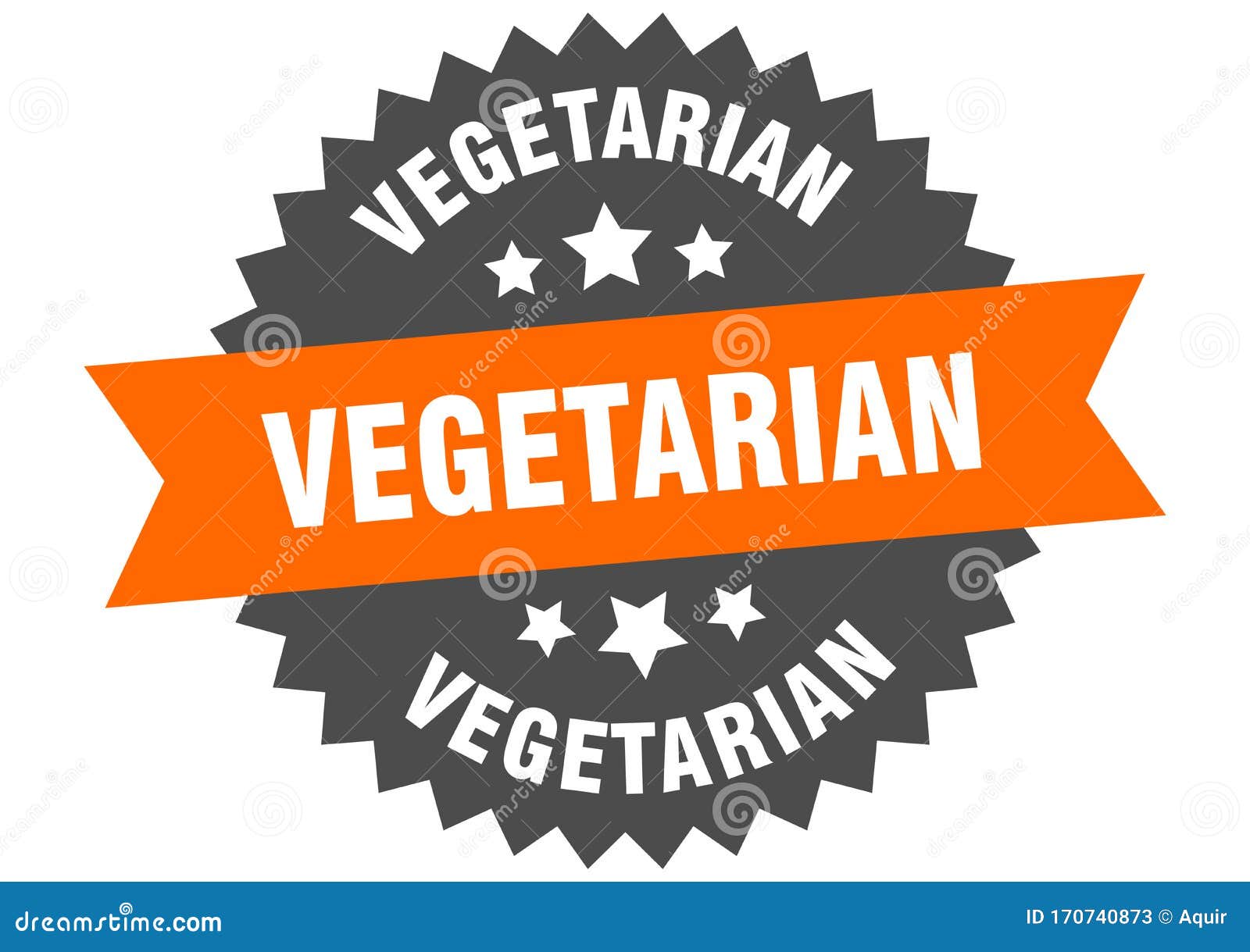 Vegetarian Sign. Vegetarian Circular Band Label. Vegetarian Sticker ...