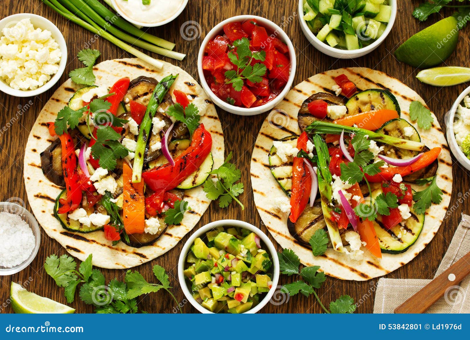 Vegetarian snack tacos stock image. Image of guacamole - 53842801