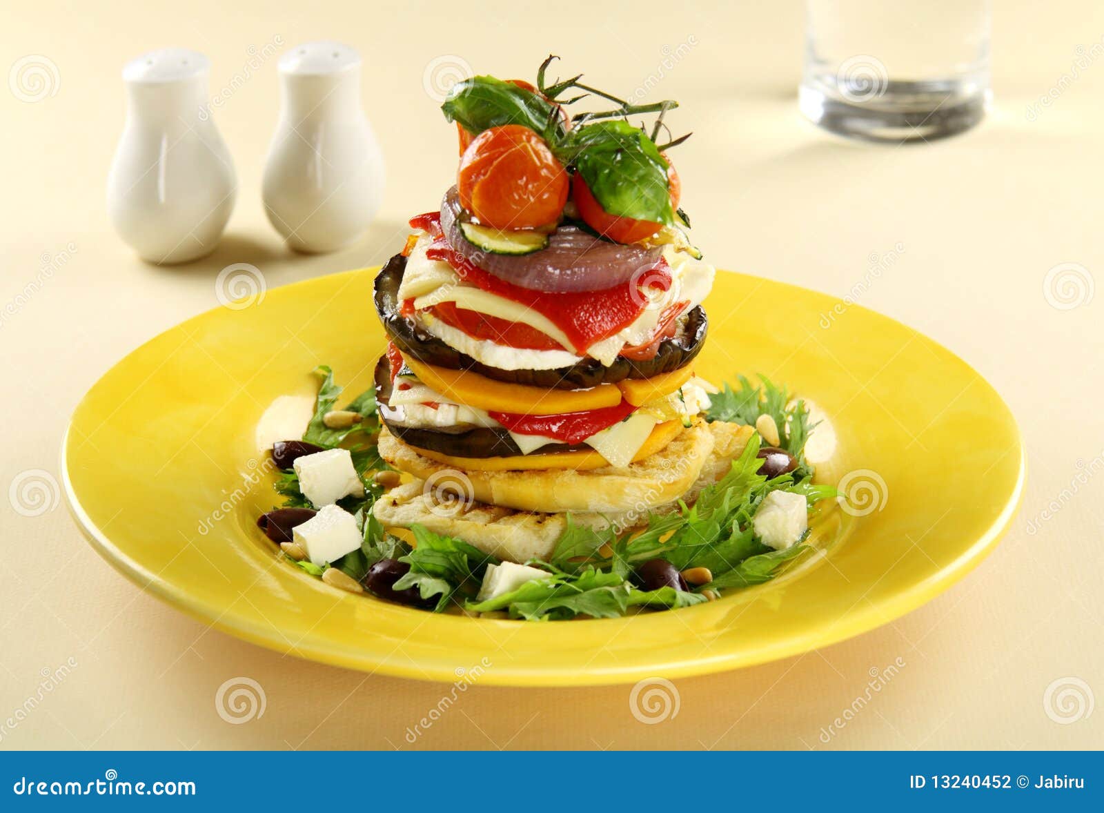 Vegetarian Stack stock photo. Image of culinary, aubergine - 13240452