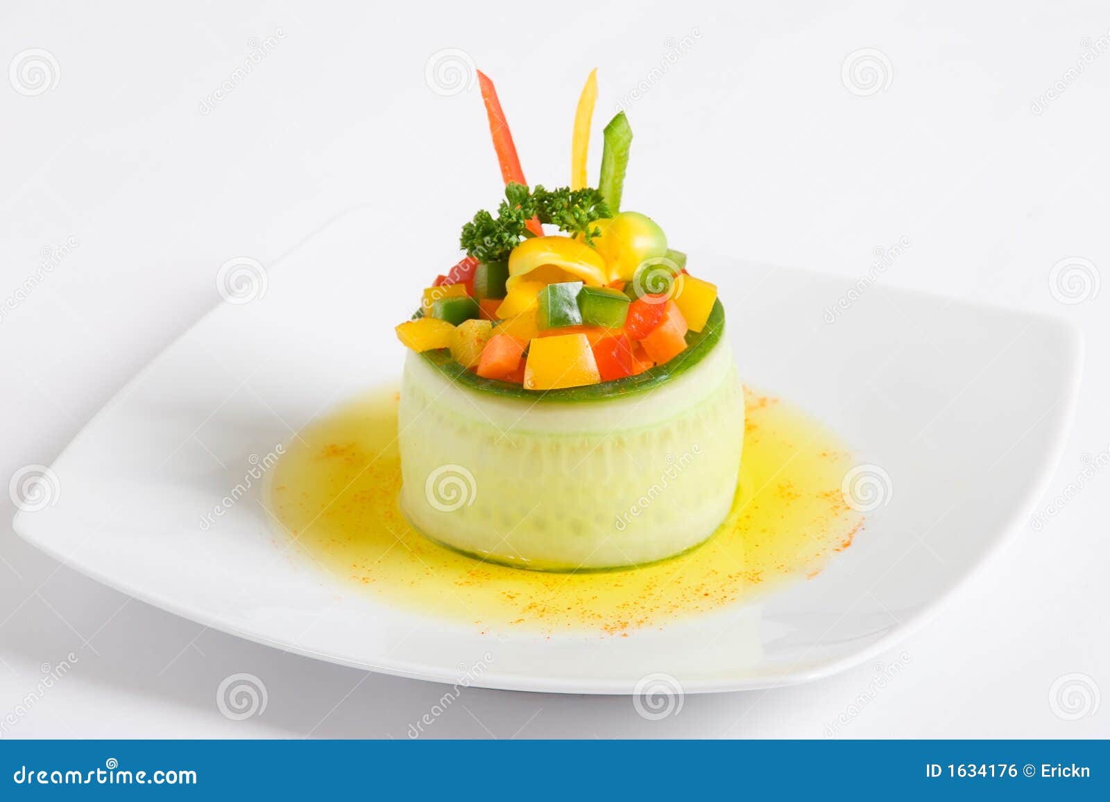 Vegetarian starter stock photo. Image of paprika, sauce - 1634176