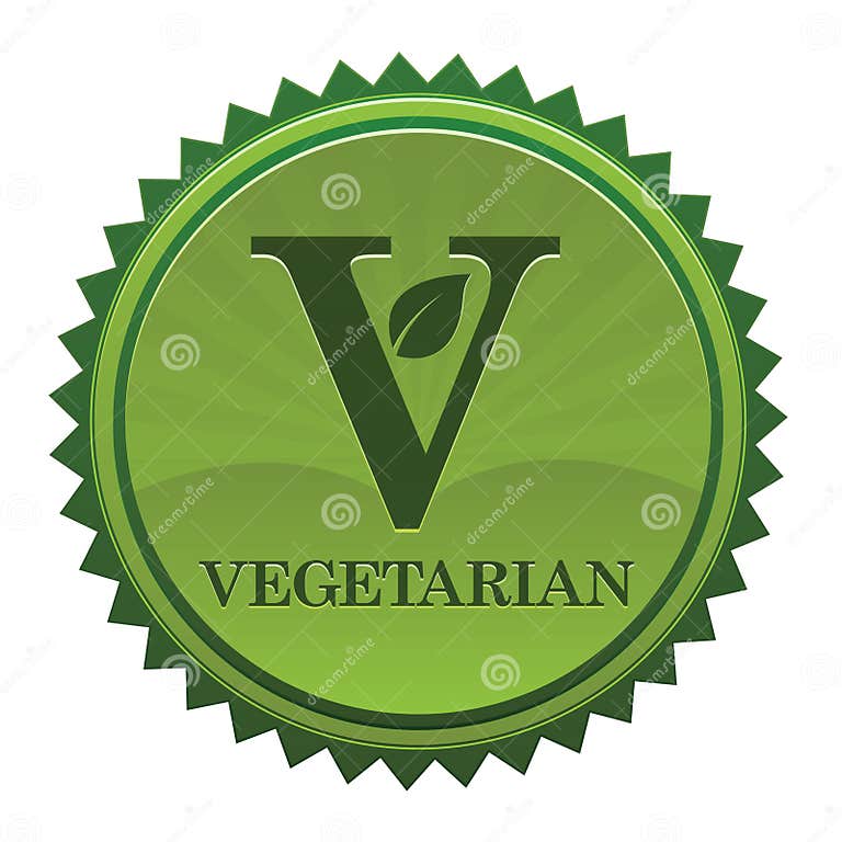 Vegetarian Sticker stock vector. Illustration of design - 17582516
