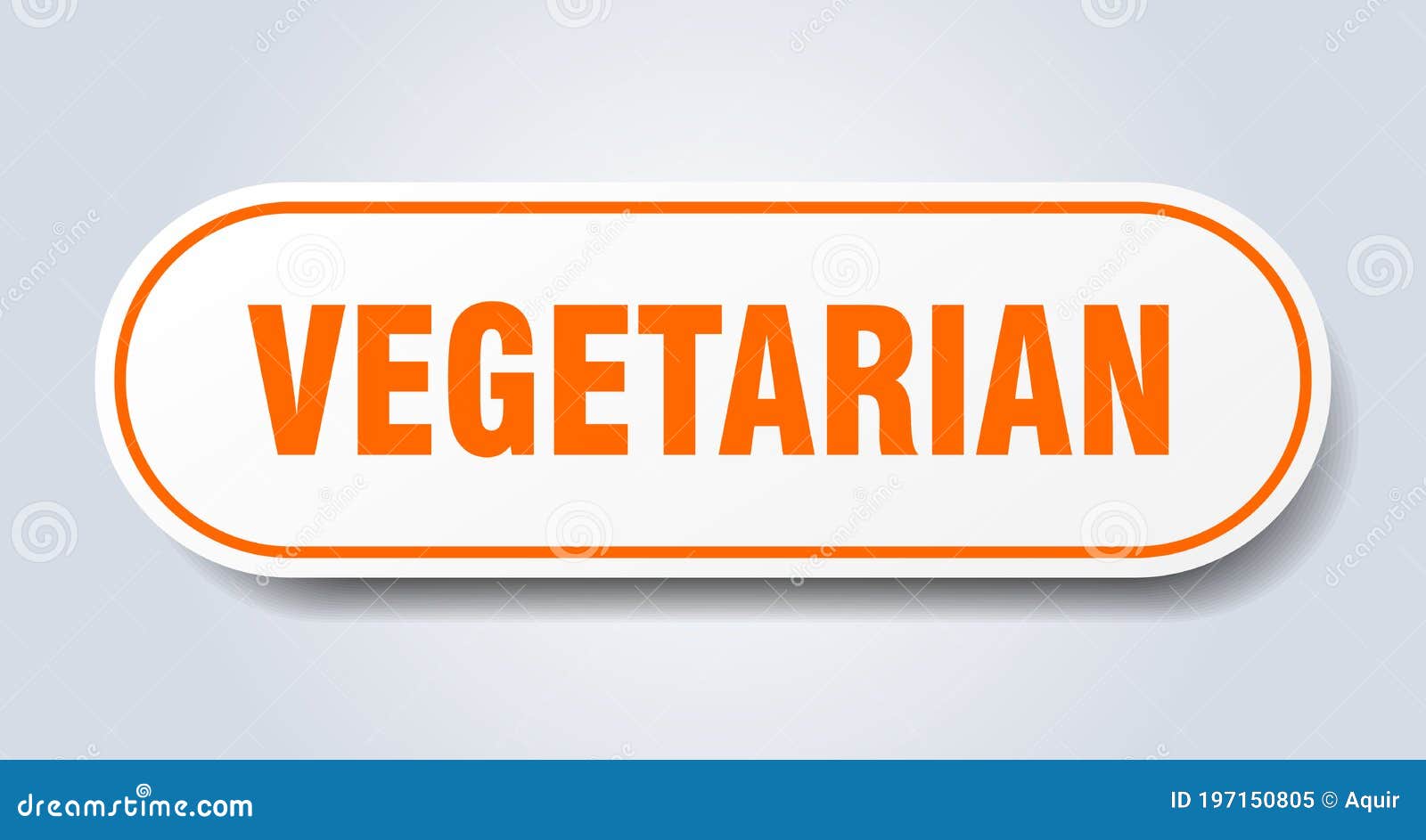 Vegetarian sticker. stock vector. Illustration of label - 197150805