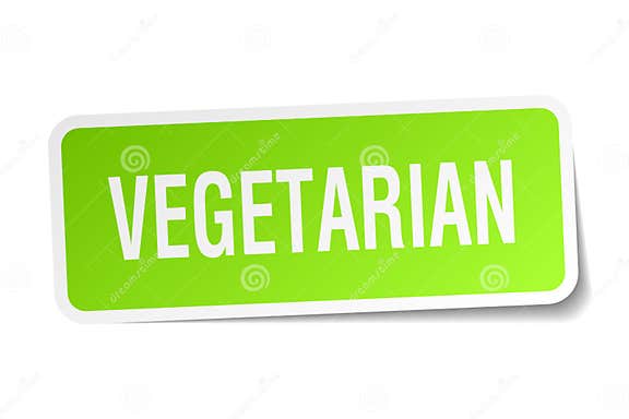 Vegetarian sticker stock vector. Illustration of paper - 97901698