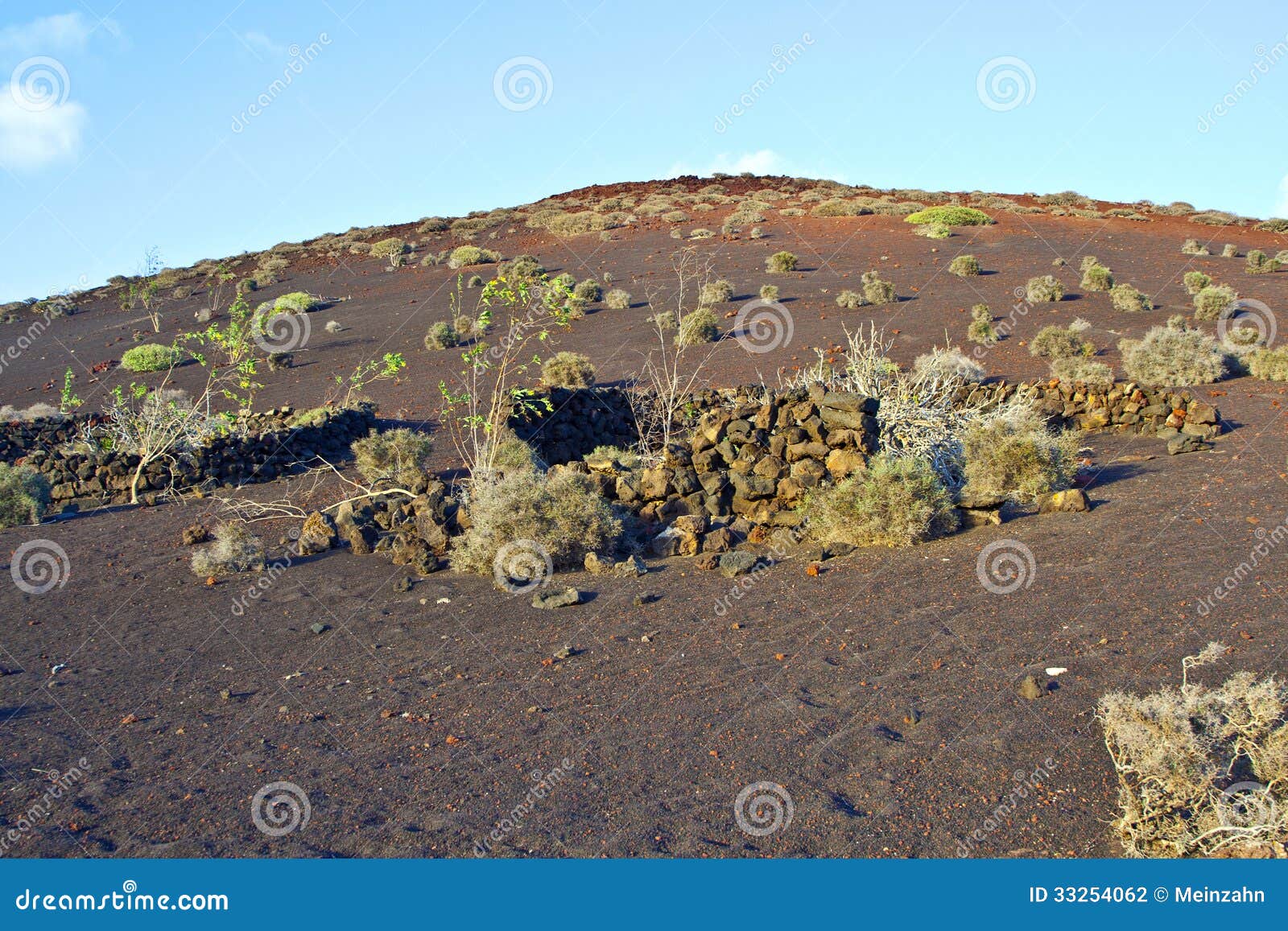 Vegetation in Vulcanic Area Stock Photo - Image of flow, clouds: 33254062