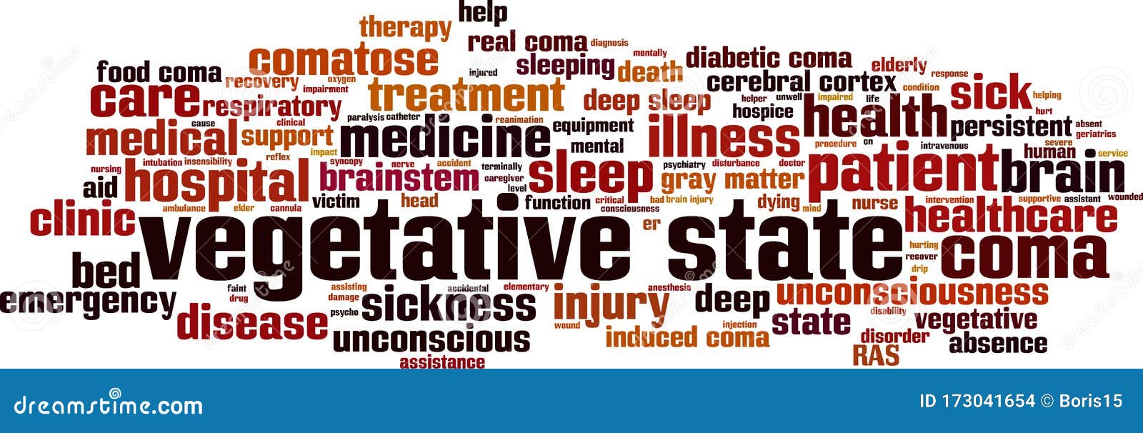 Vegetative State Word Cloud Stock Vector - Illustration of function ...