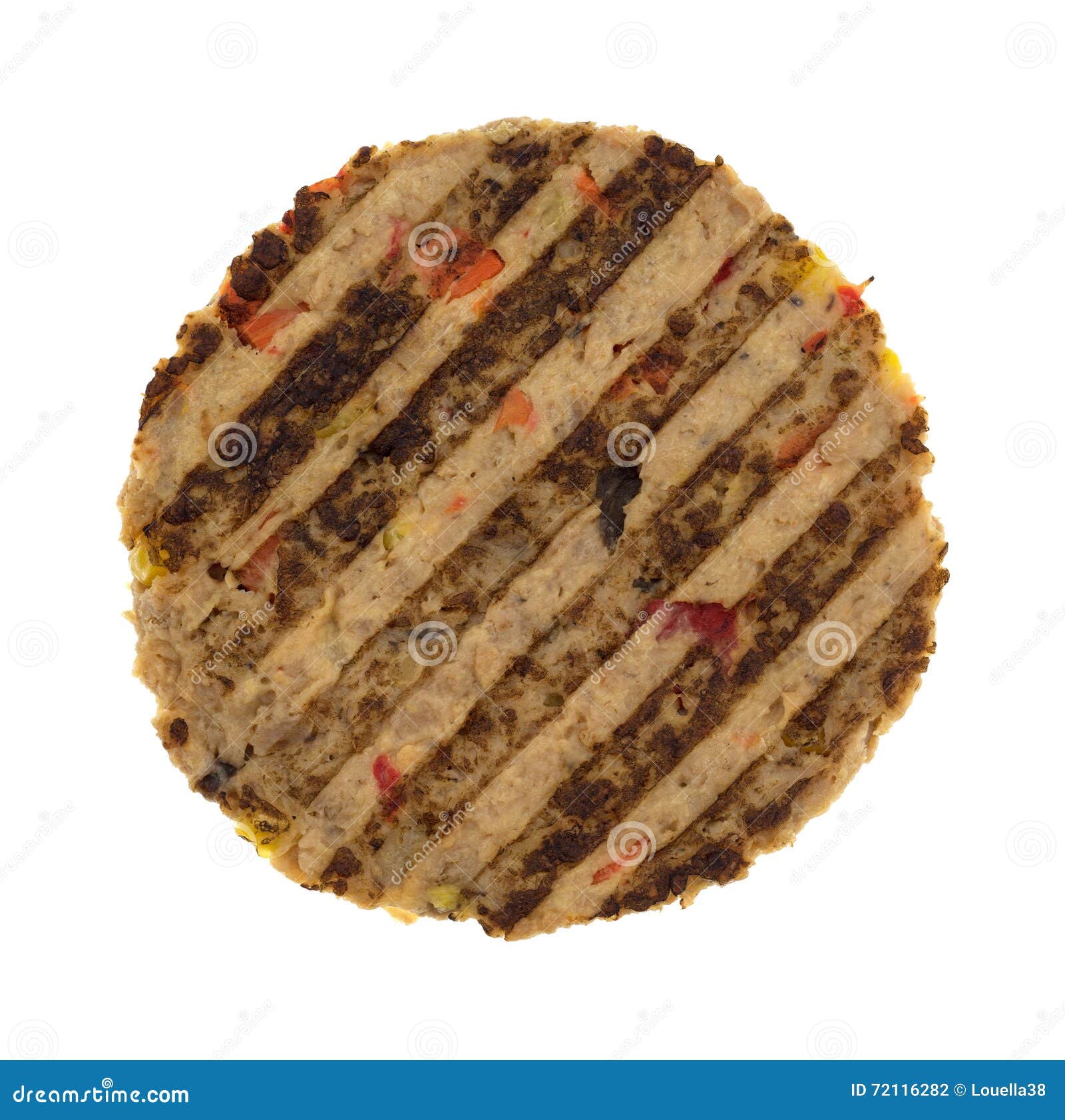 Veggie Burger Patty on a White Background Stock Photo - Image of diet ...
