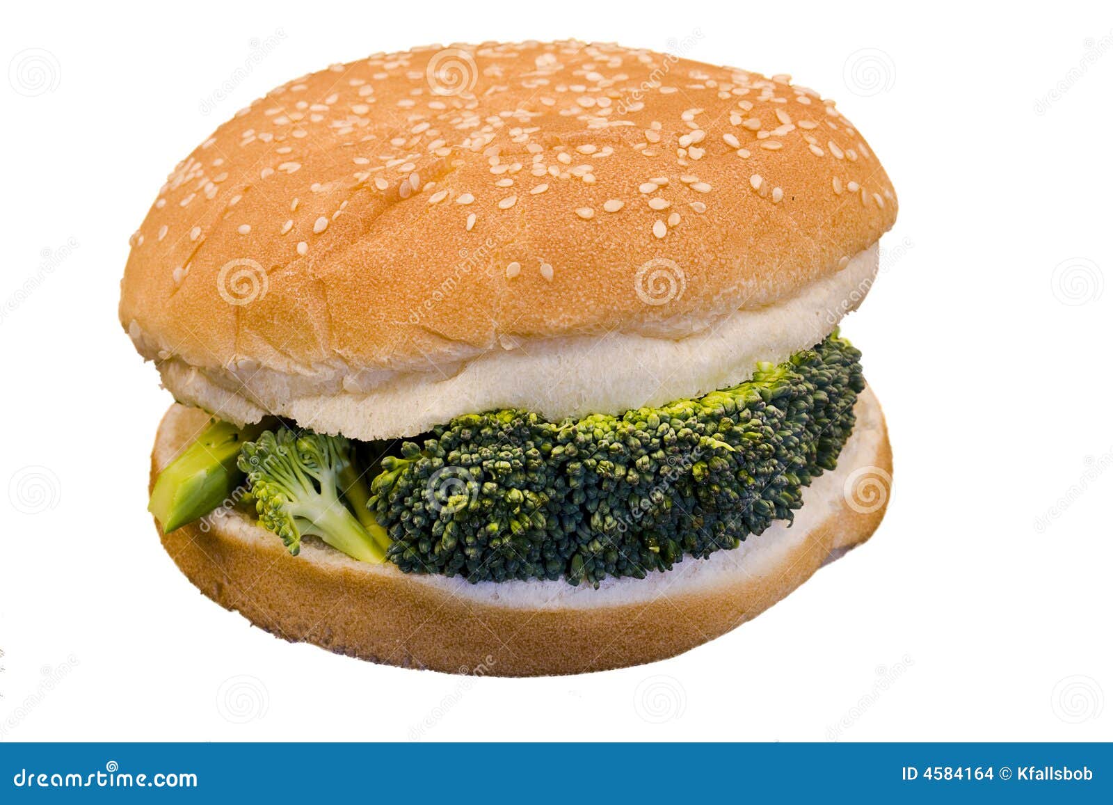 Vegi Burger stock photo. Image of seed, broccoli, seseme - 4584164