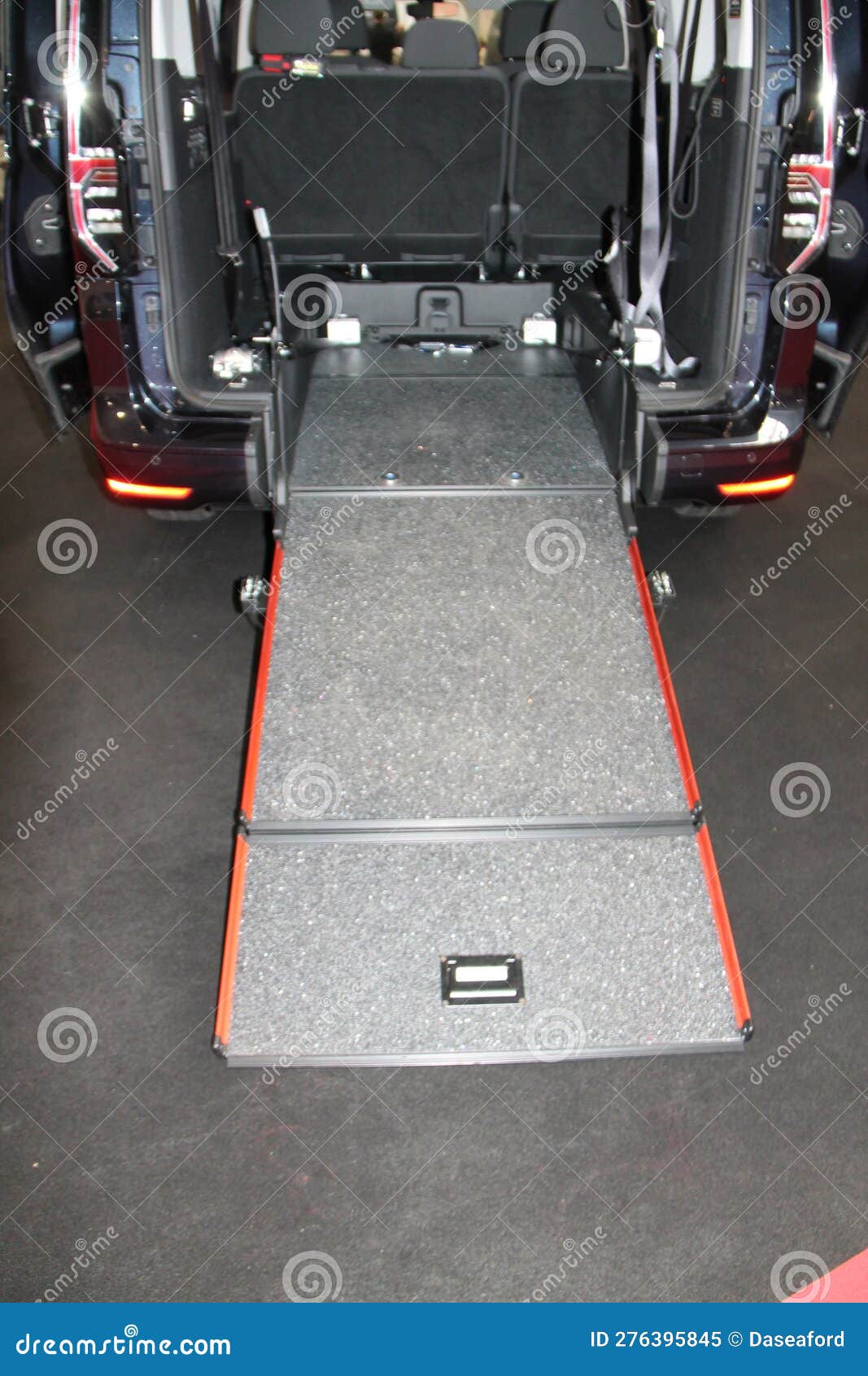 Vehicle Access Ramp. stock image. Image of asphalt, sedan - 276395845