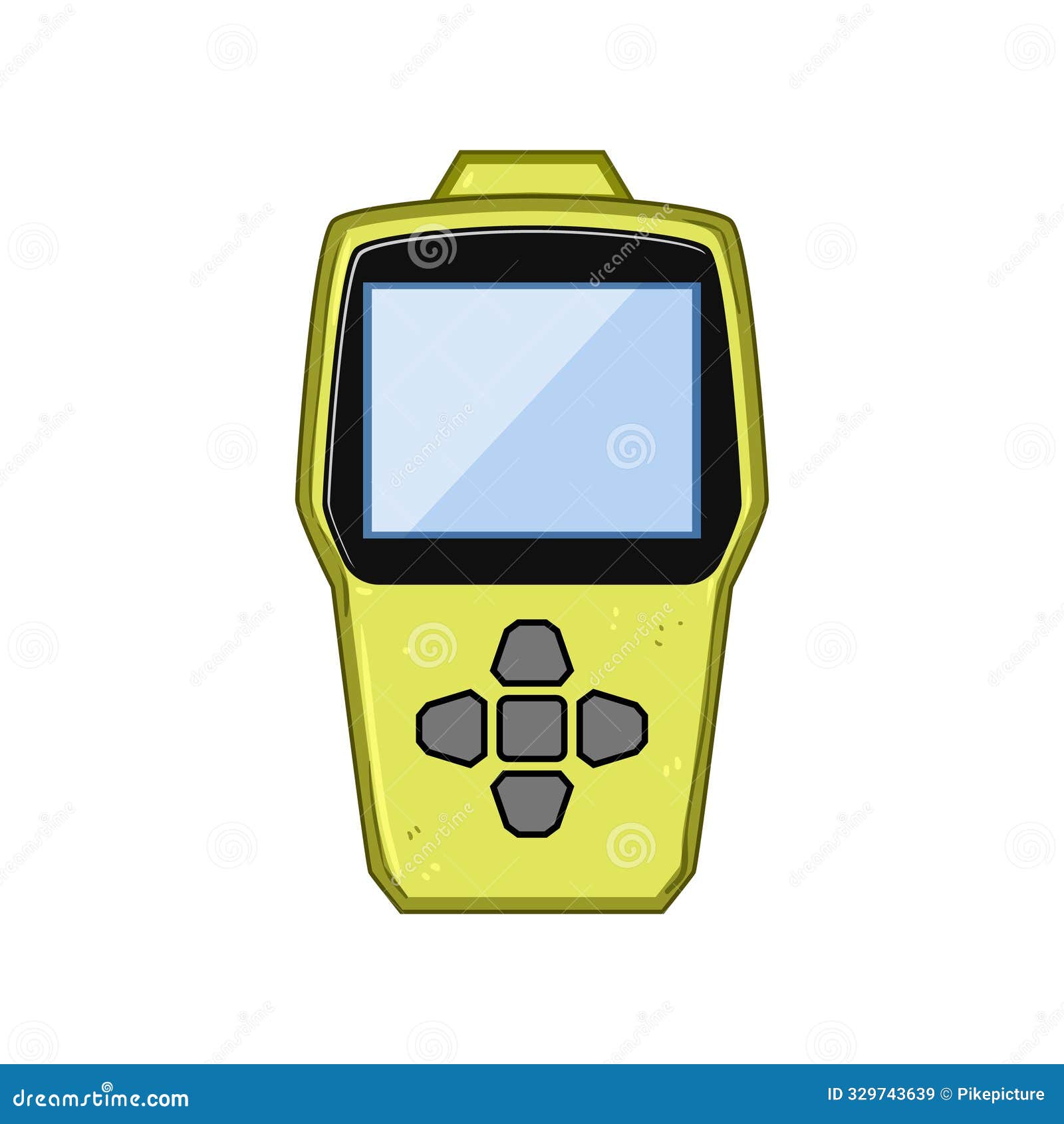 Vehicle Car Diagnostic Scanner Cartoon Vector Illustration Stock Vector ...