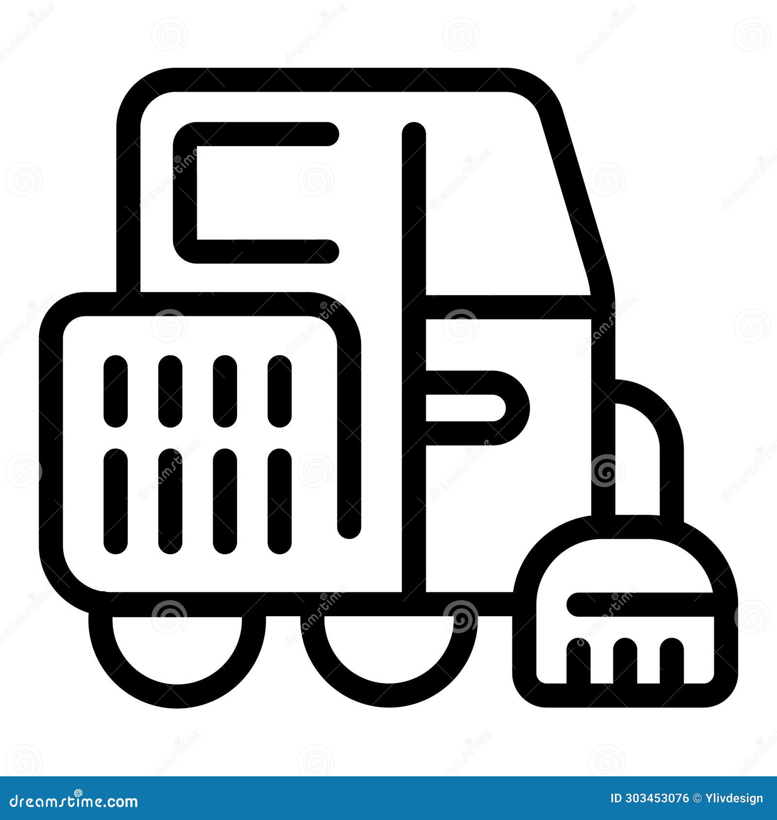 Vehicle Car Dust Icon Outline Vector. Garbage Floor Stock Vector ...