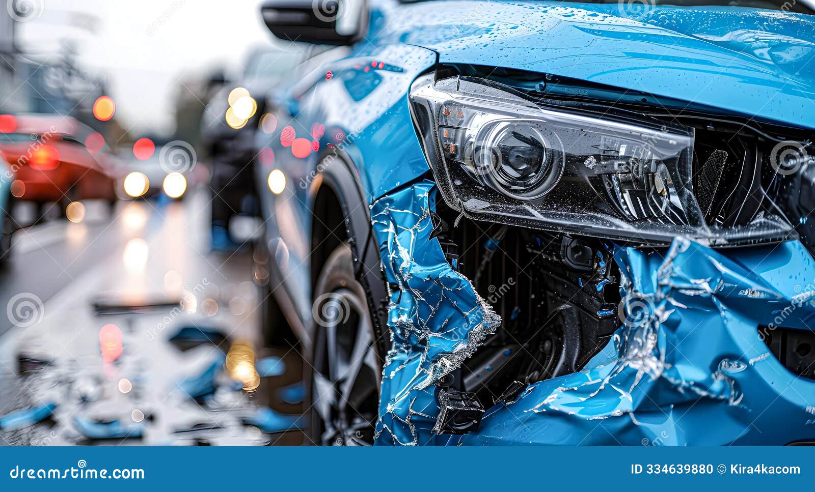 Vehicle Collisions that Show the Damaged Vehicle Stock Photo - Image of ...