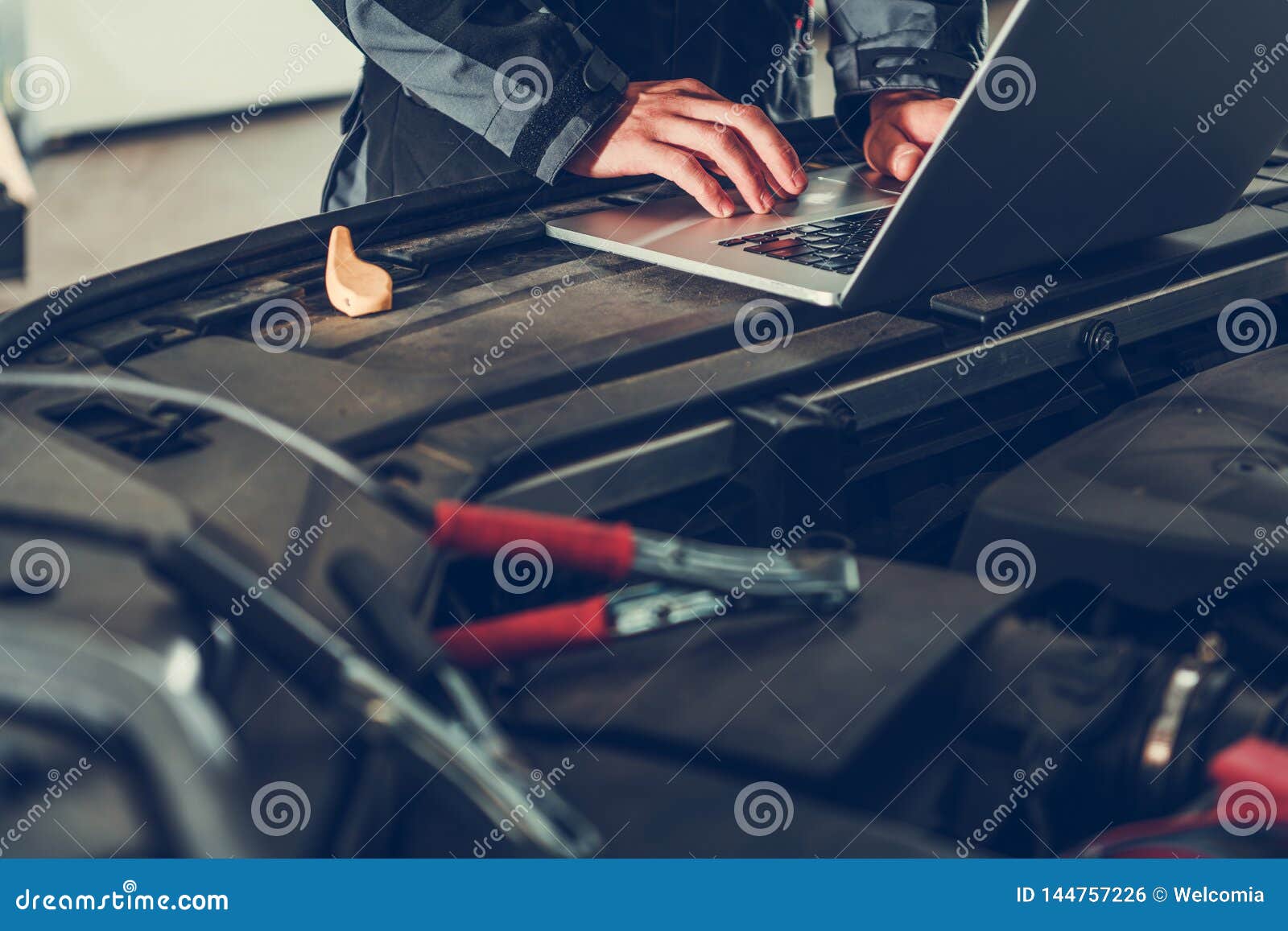 Vehicle Computer Diagnostic Stock Photo - Image of servicing ...