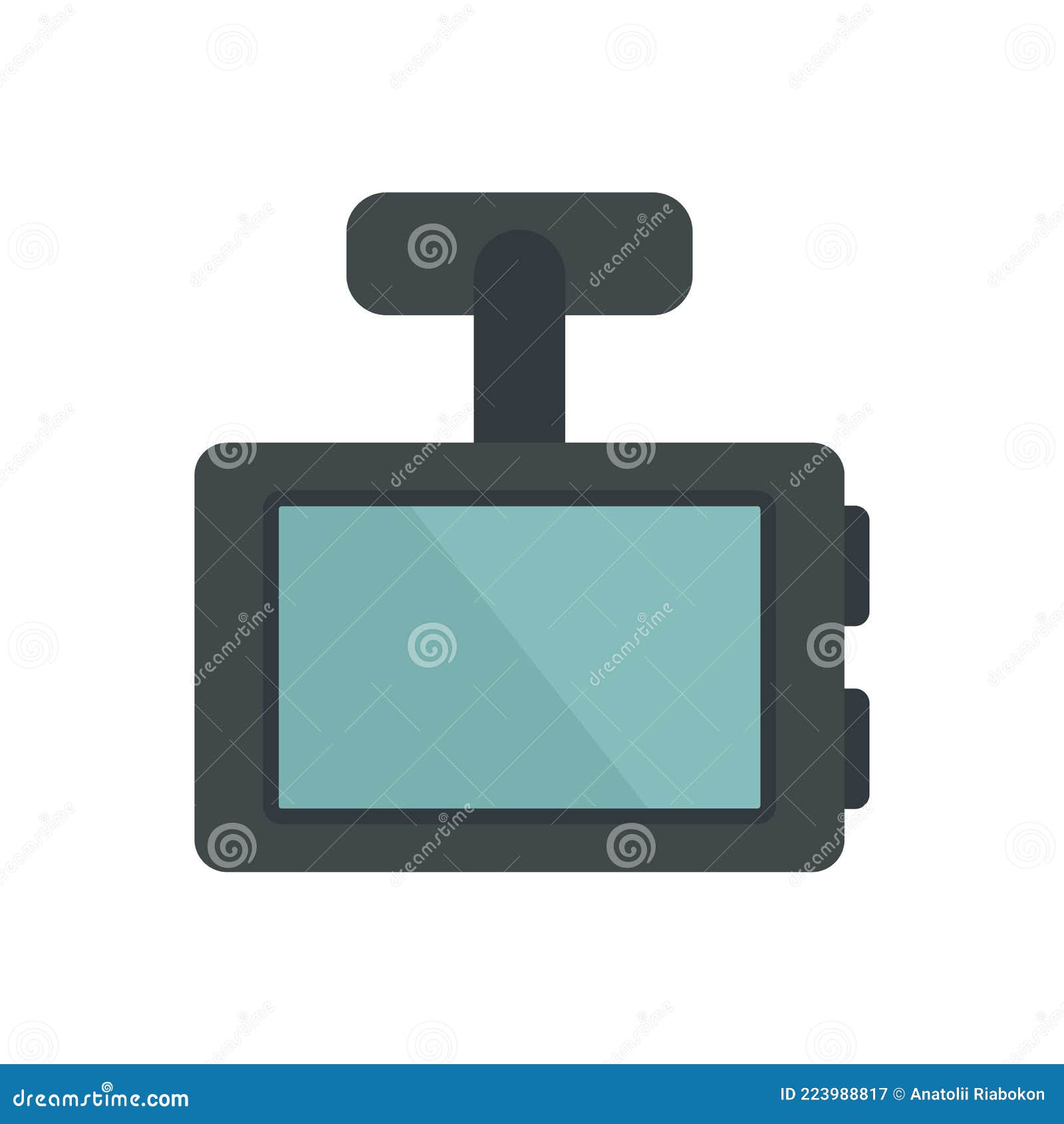 Vehicle Dvr Icon Flat Isolated Vector Stock Vector - Illustration of ...