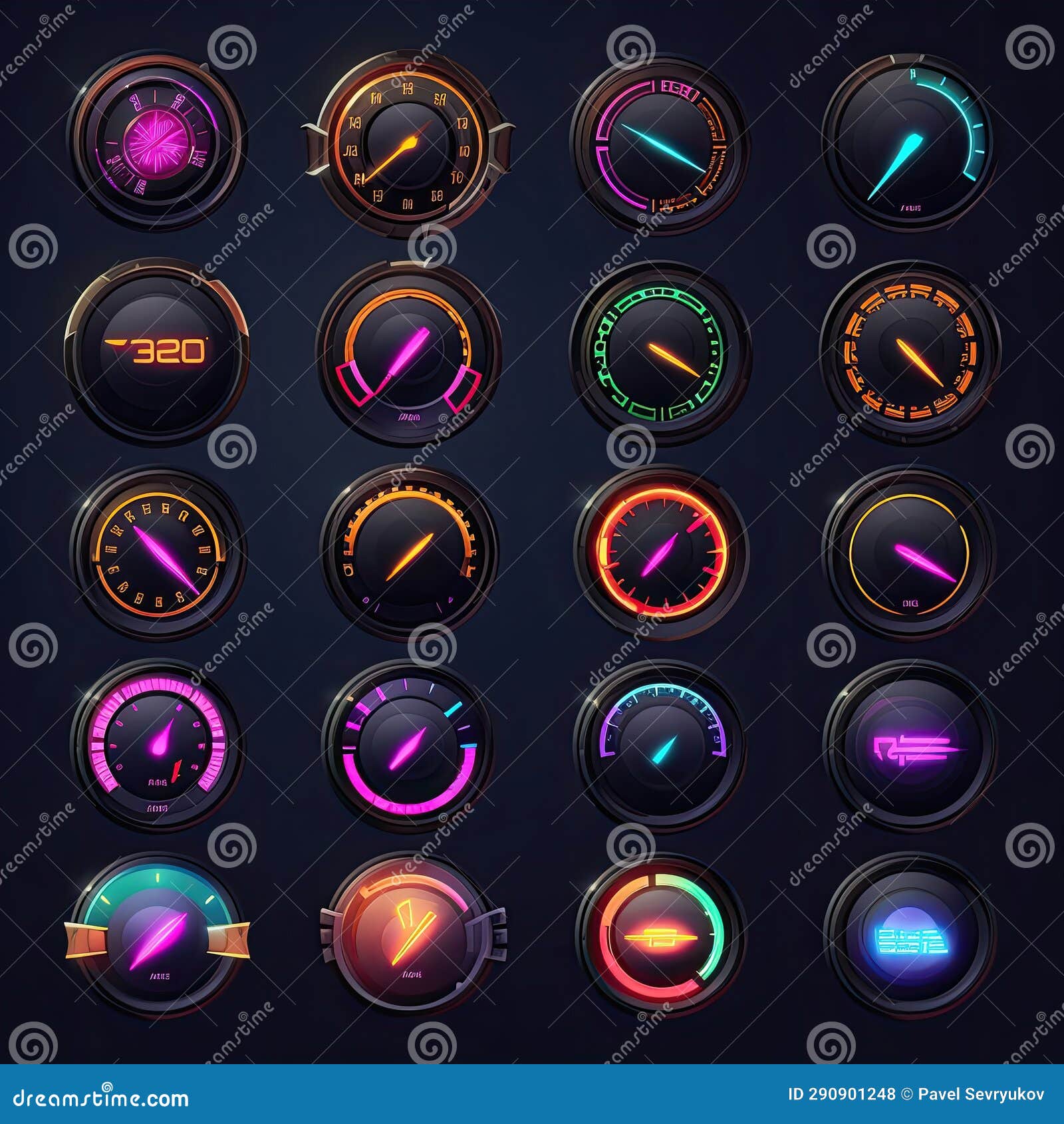 Vehicle Games Speedometer Ai Generated Stock Photo - Image of ...