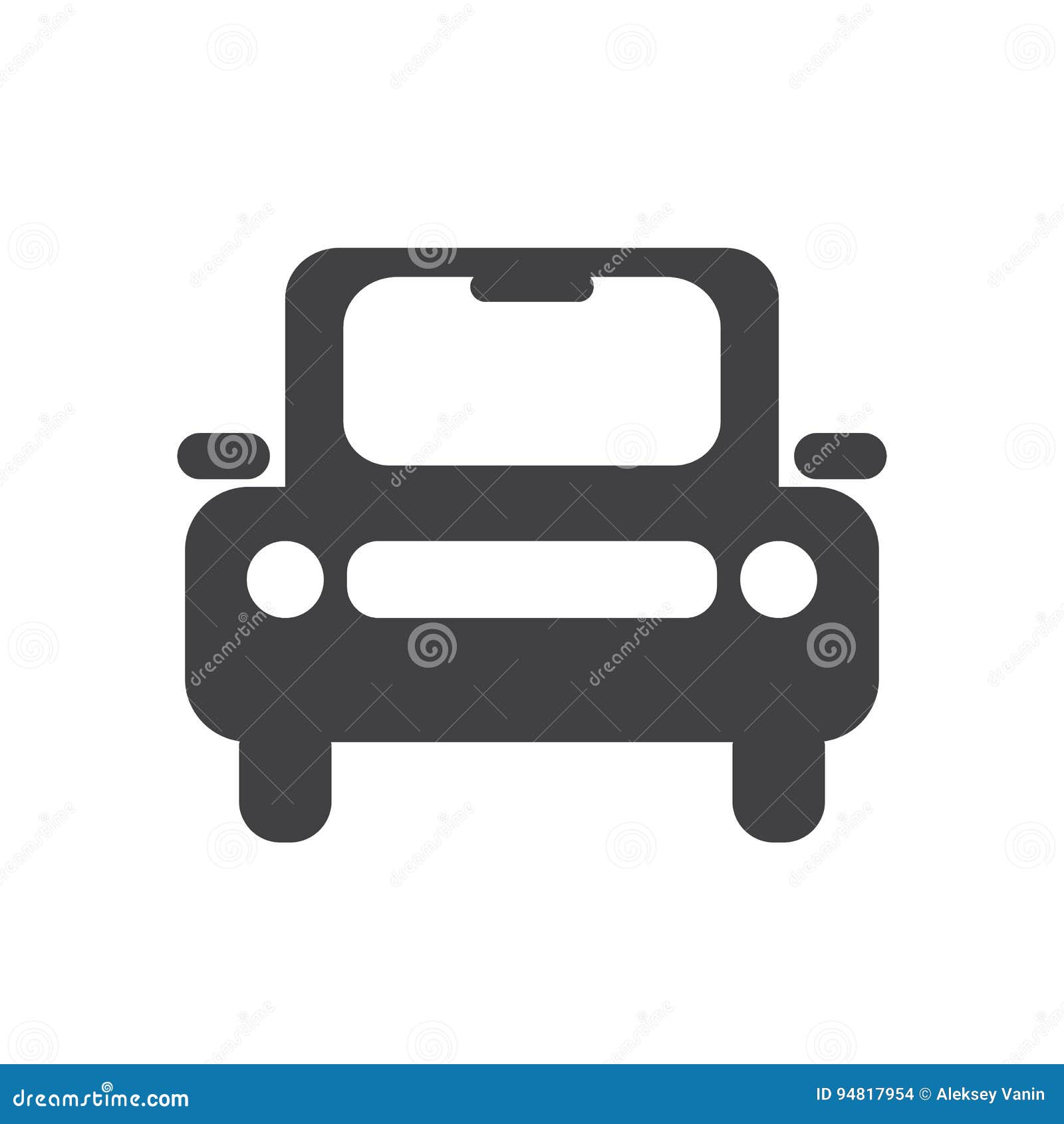 Vehicle Icon, Filled Flat Sign, Solid Glyph Pictogram Stock Vector ...