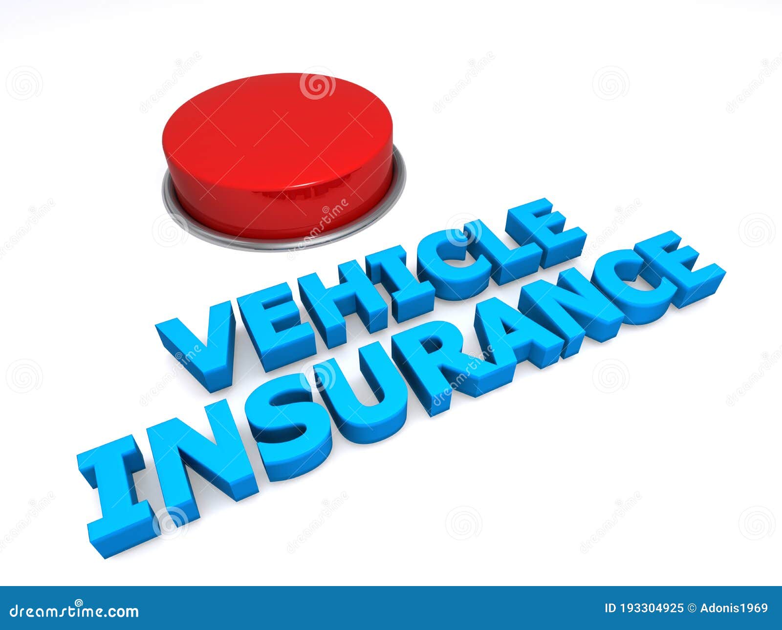 Insurance With A Button Vector Icon On White Background. Flat Vector ...