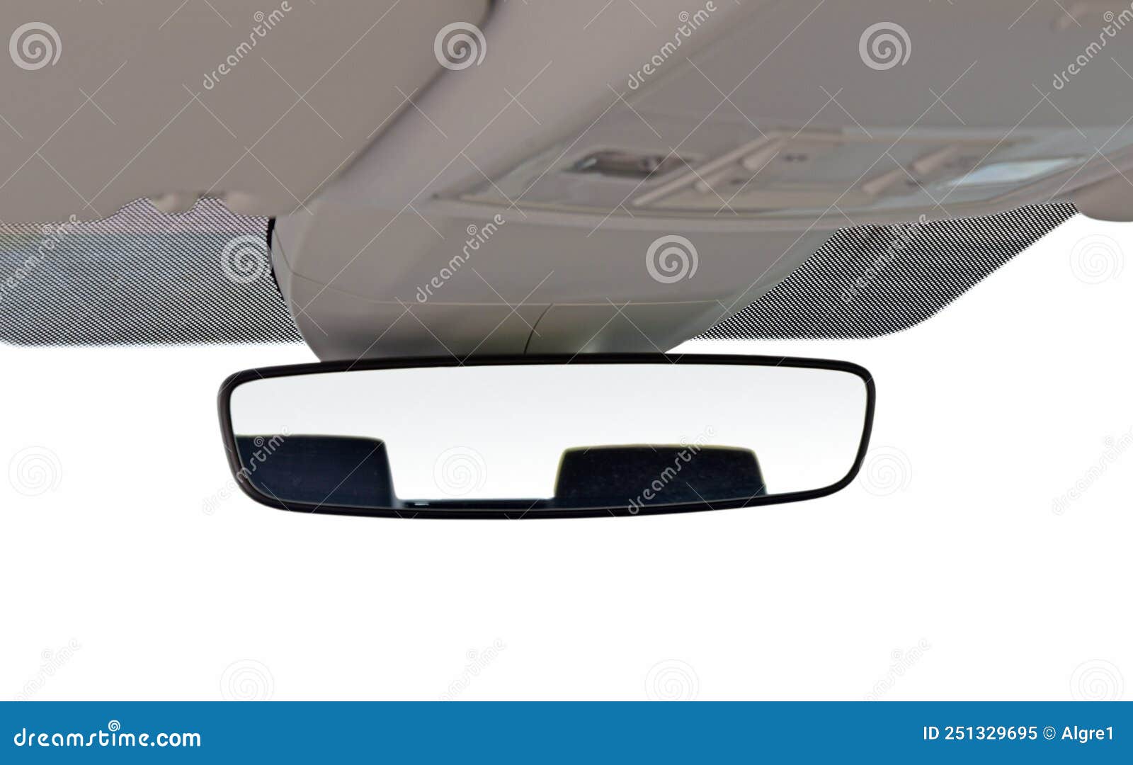 Rear View Mirror Inside the Car Stock Image - Image of transport ...
