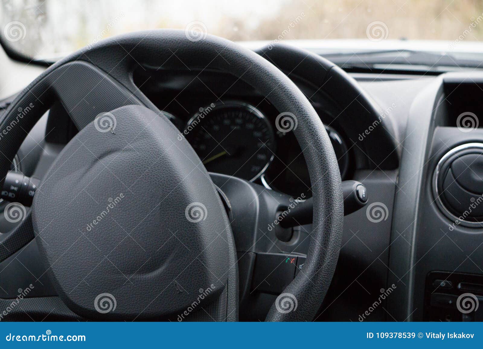 Vehicle Interior Vehicle View Windshield . Stock Image - Image of ...