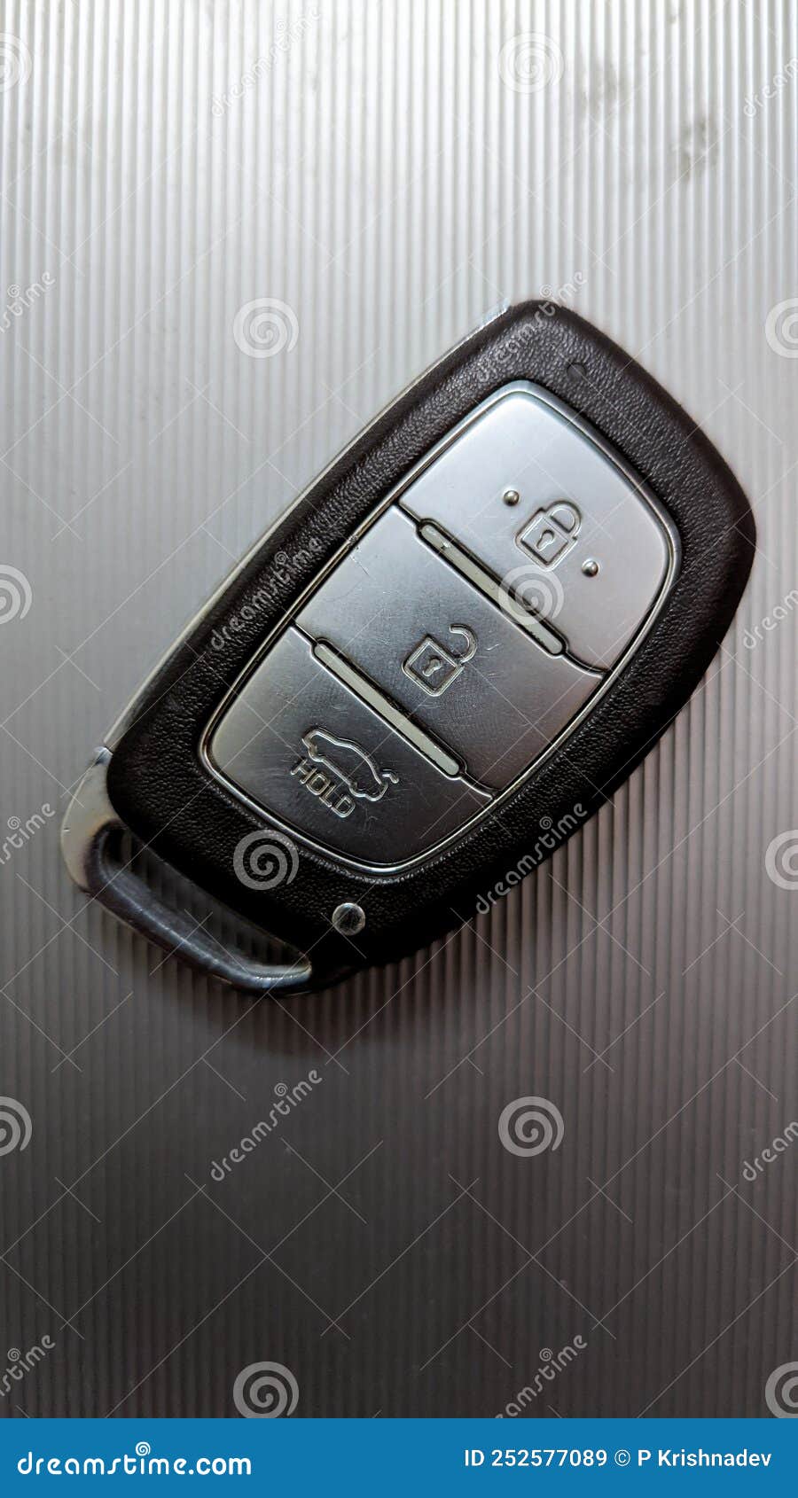 A Vehicle Keyless Entry Smart Remote Key Stock Image - Image of white ...