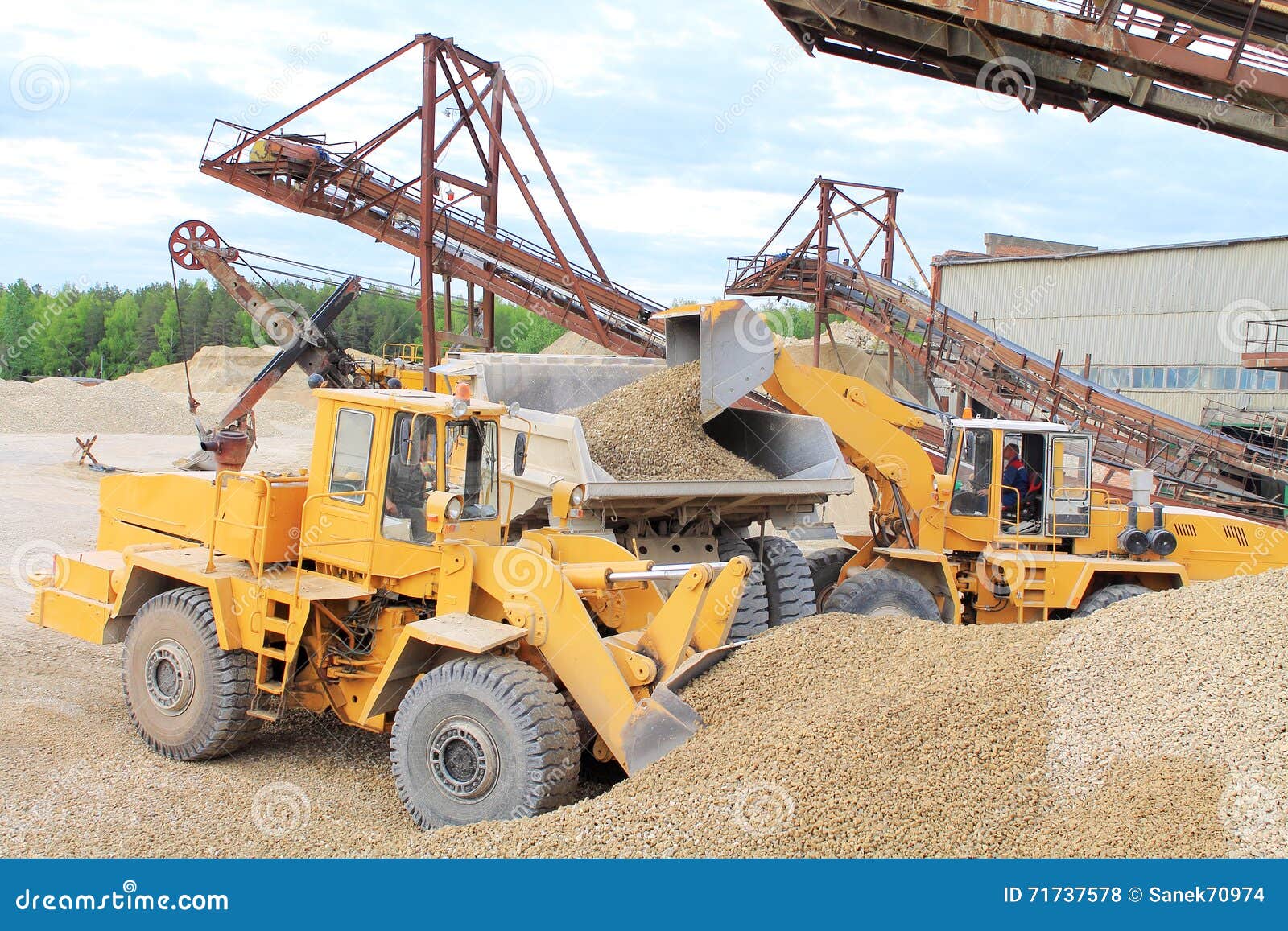 Vehicle loading stock photo. Image of industry, machinery - 71737578