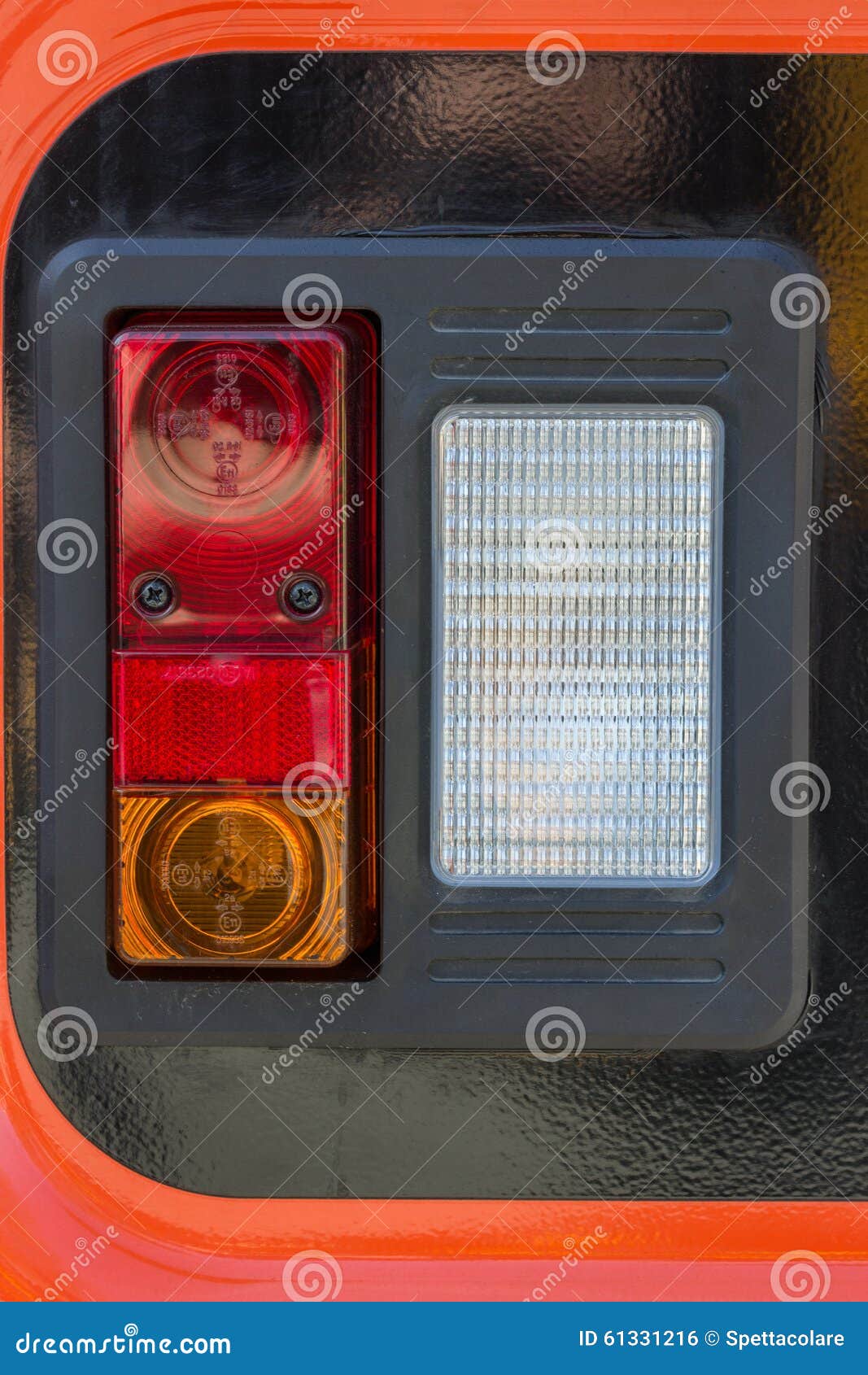 Vehicle rear lamp closeup stock photo. Image of electronic - 61331216