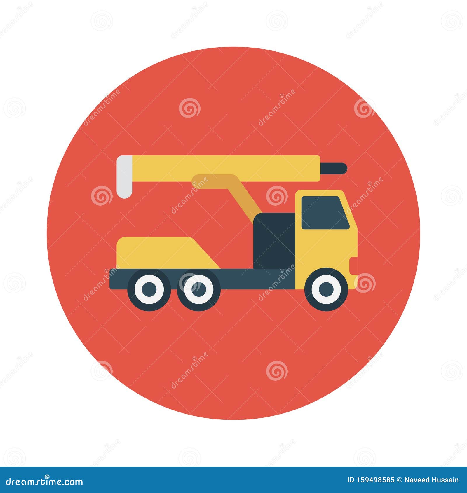 Vehicle Reception Vector Flat Icon Stock Illustration - Illustration of ...