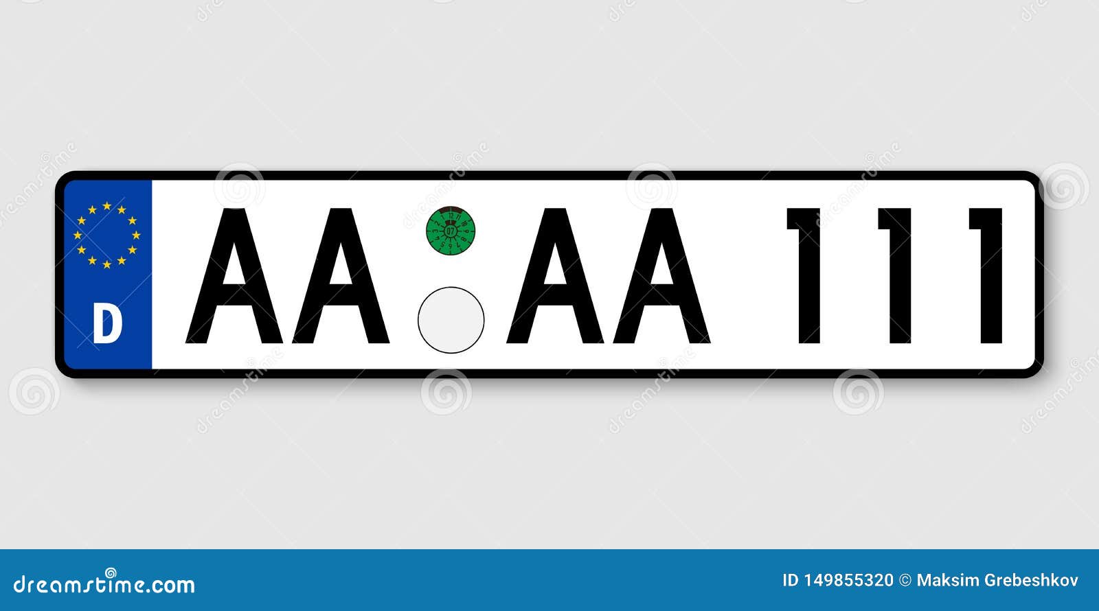 Vehicle Registration Plates Stock Illustration - Illustration of ...