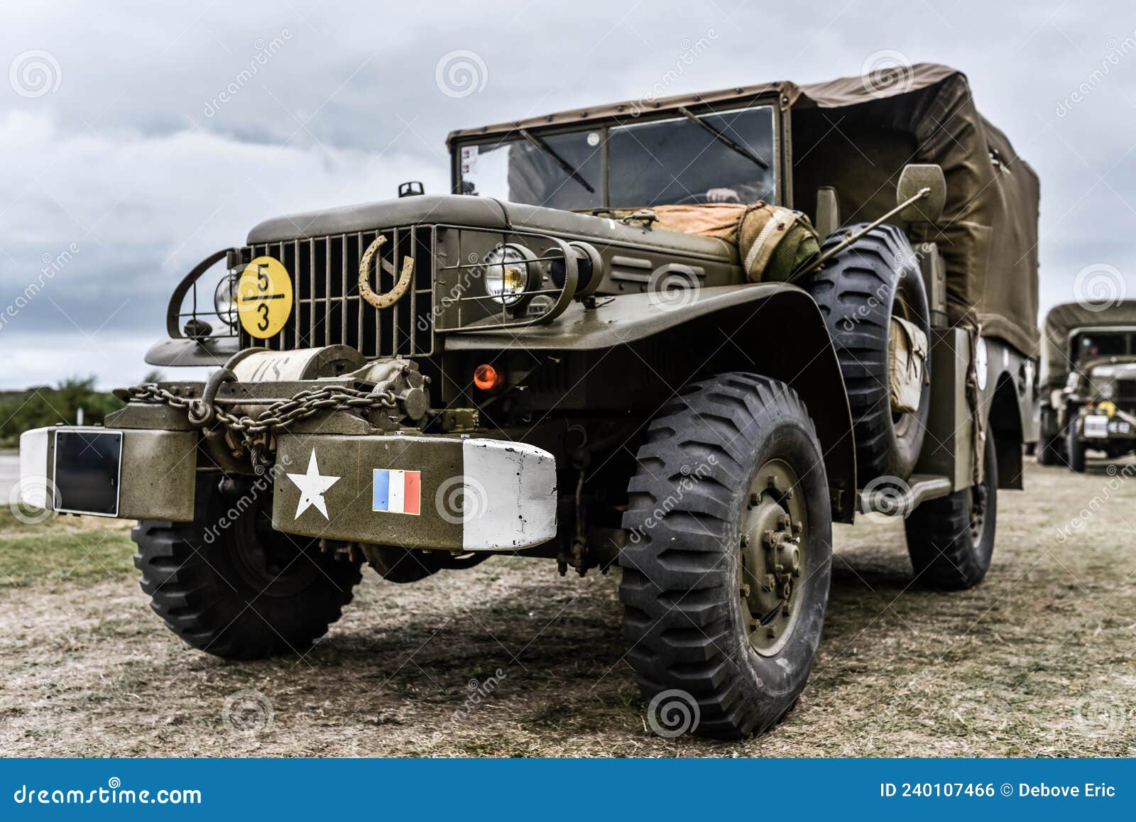 Vehicle of the Second World War in Perfect Condition Close-up Stock ...