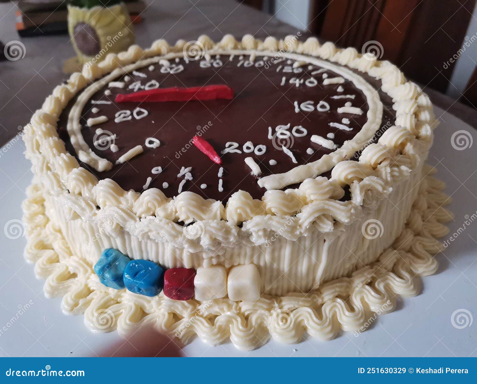 Vehicle Speed Meter Cake Design. Stock Image - Image of torte, design ...