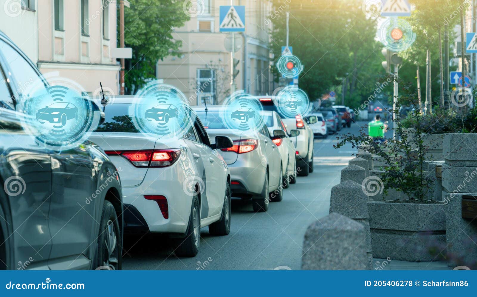 Vehicle To Vehicle Communication Stock Photo - Image of vehicle ...