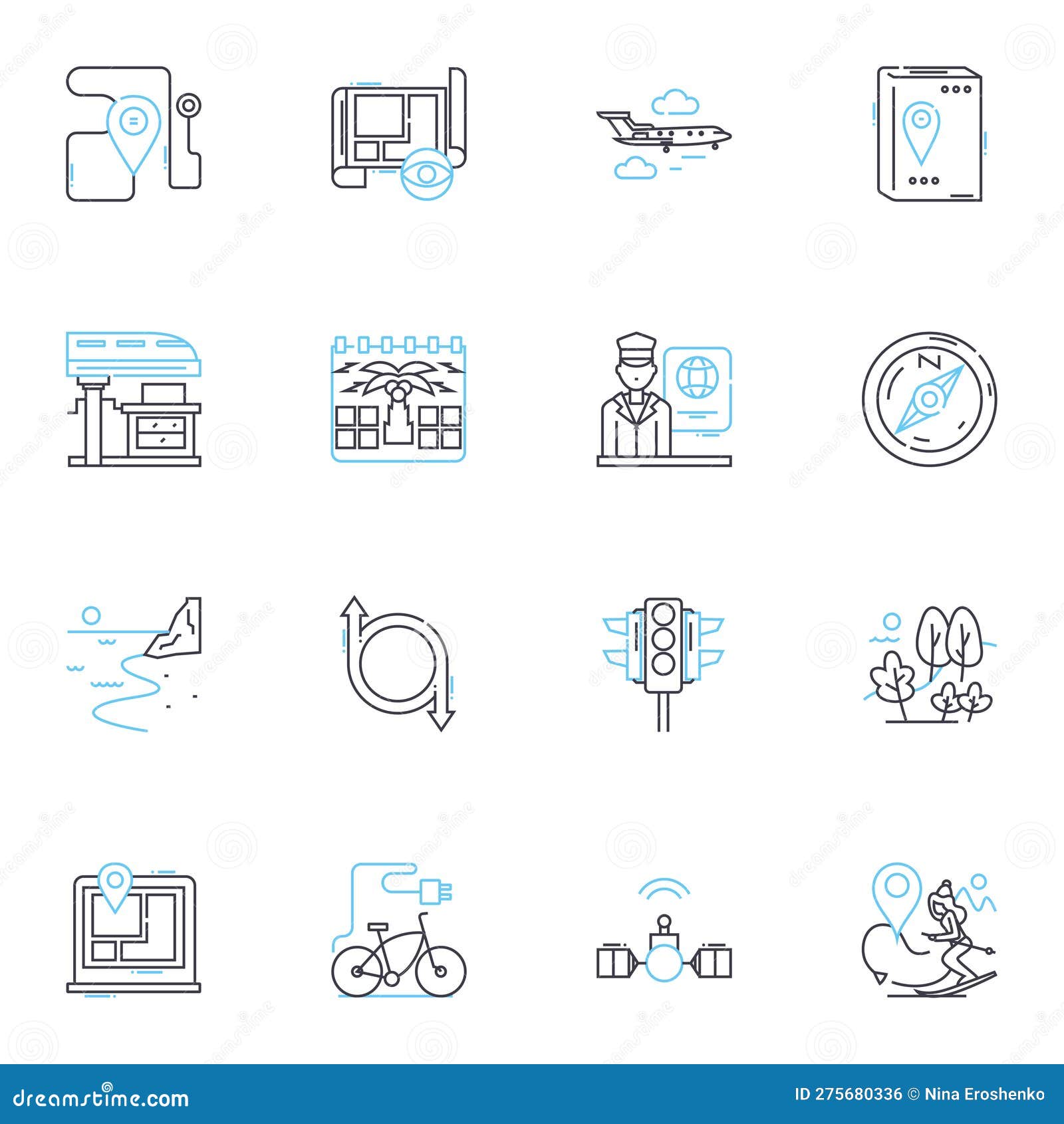 Vehicle Tracking Linear Icons Set. GPS, Location, Fleet, Navigation ... Vehicle Tracking Linear Icons Set. GPS, Location, Fleet, Navigation ...