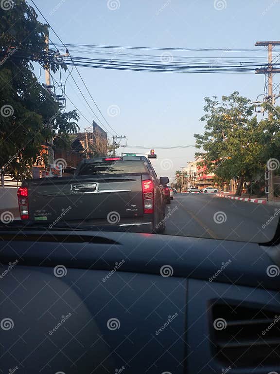 Vehicle Traffic Break Jam Row Editorial Stock Image - Image of ...