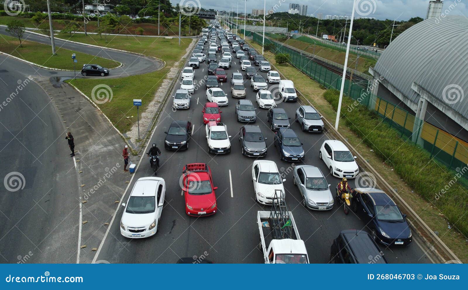 Vehicle traffic jam editorial stock photo. Image of slow - 268046703