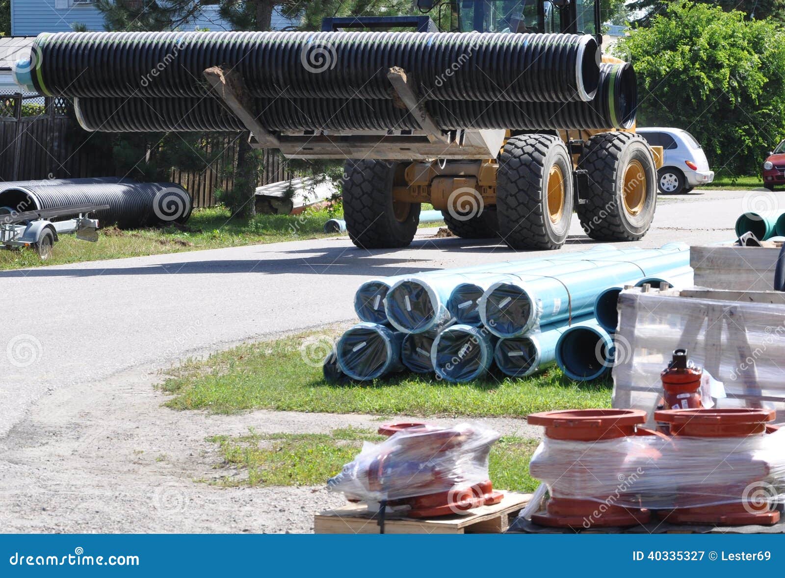 Vehicle Transferring Materials Stock Image - Image of drive ...